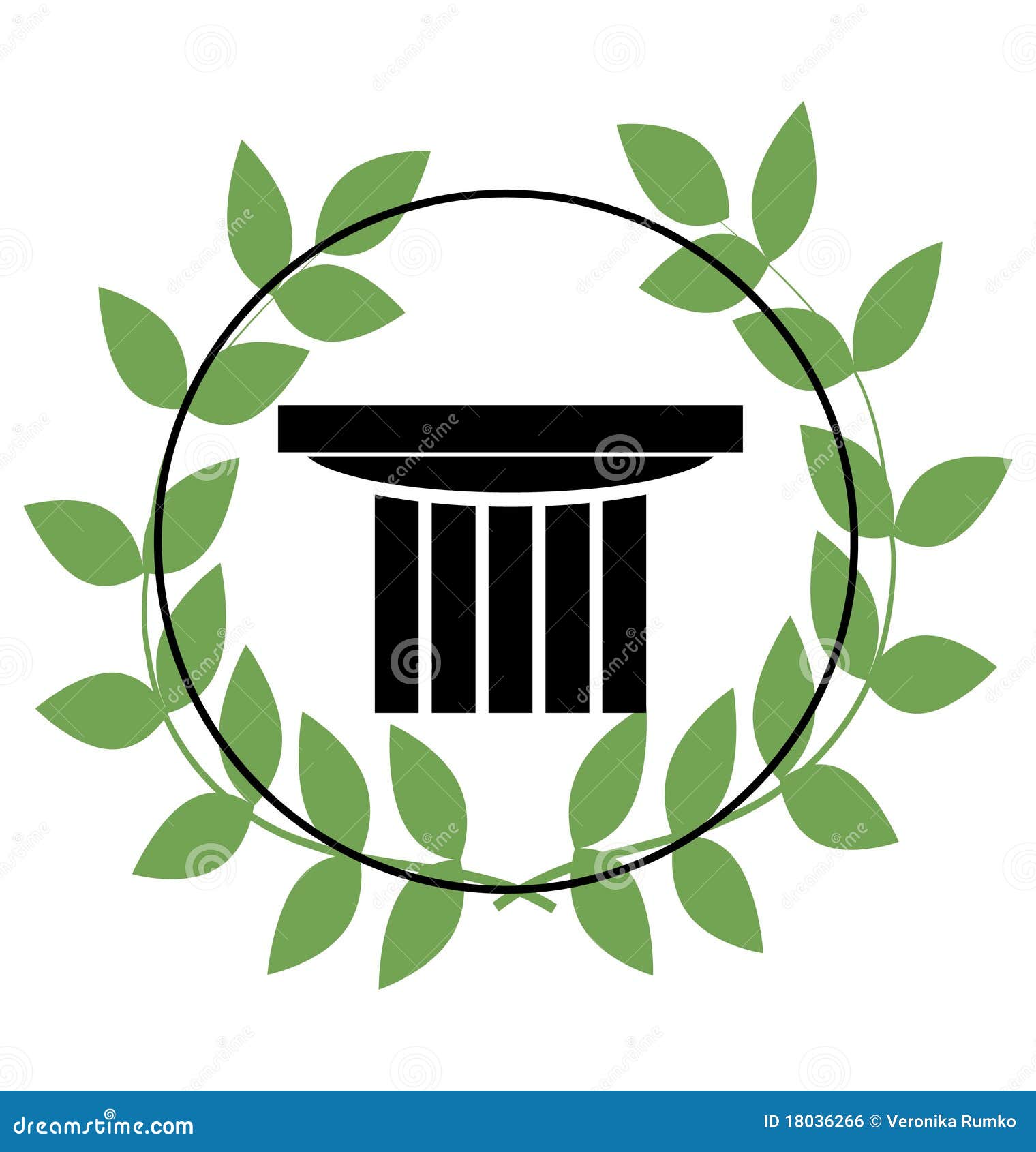Icon with greek symbols stock vector. Illustration of branch - 18036266