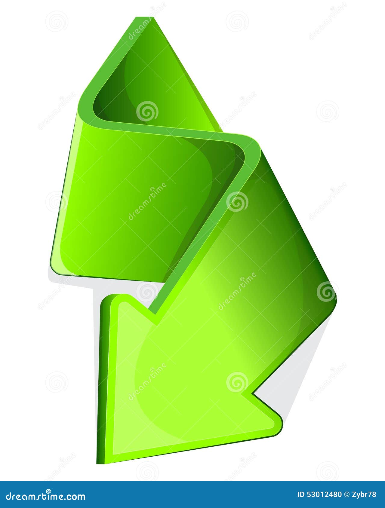 Icon with green arrow stock vector. Illustration of infographic - 53012480