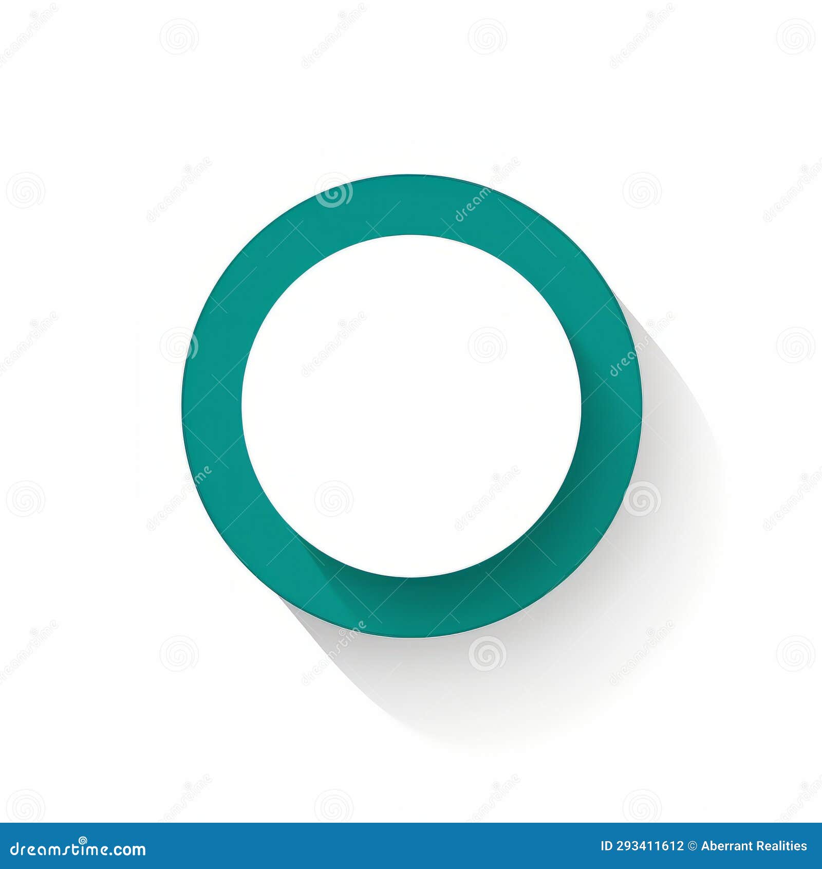An Icon of a Green Circle on a White Background Stock Illustration ...