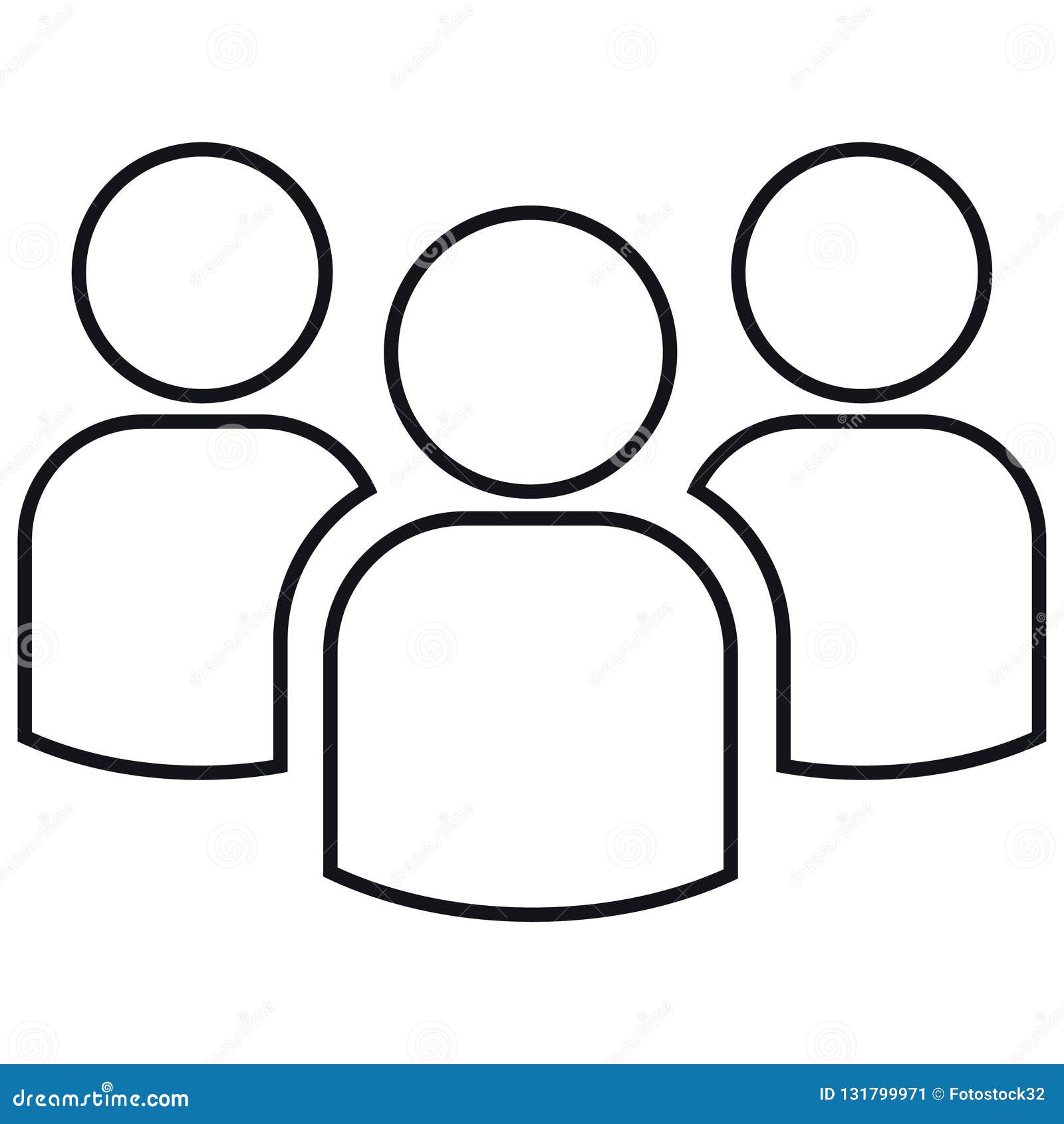 Icon of Group of Three People. Stock Vector - Illustration of corporate ... Icon of Group of Three People. Stock Vector - Illustration of corporate ...