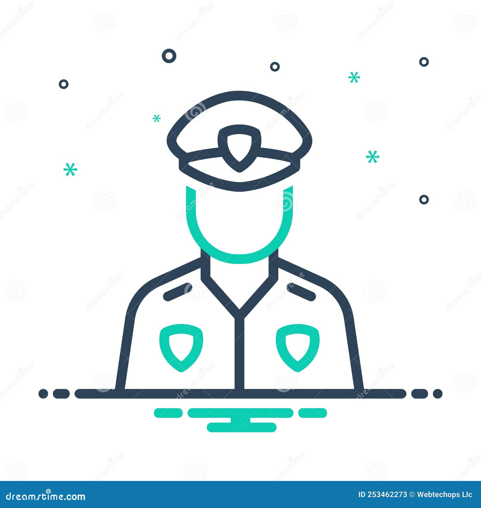 Mix Icon For Guards, Warden And Chaser Stock Image | CartoonDealer.com ...