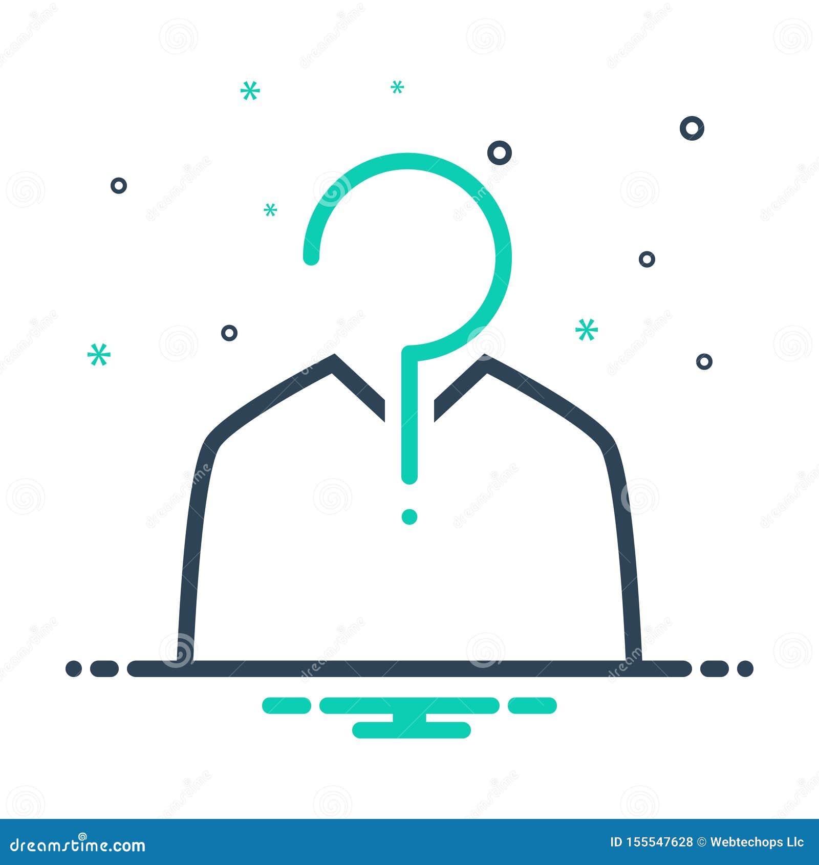 Black Mix Icon for Guess, Who and Suspicious Stock Illustration ...