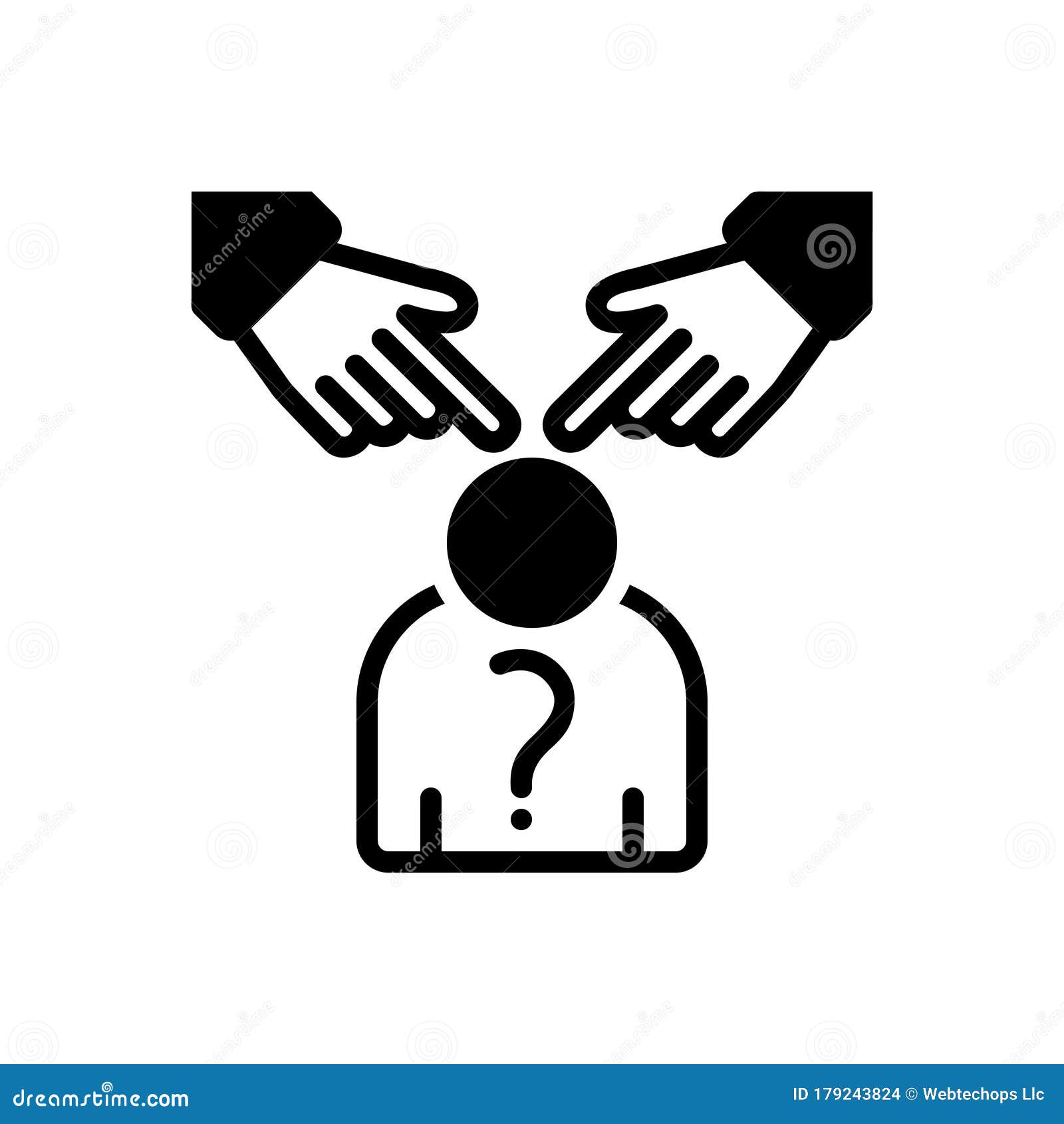 Black Solid Icon for Guilty, Delinquent and Blameworthy Stock Vector ...