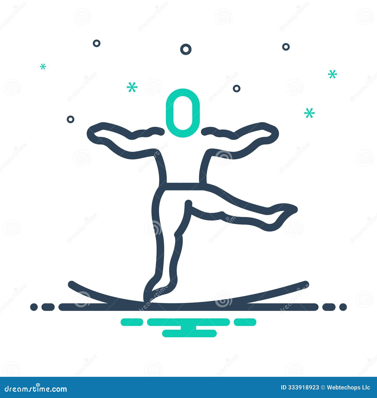 Mix Icon for Gymnastics, Gymnast and Gym Stock Vector - Illustration of ...