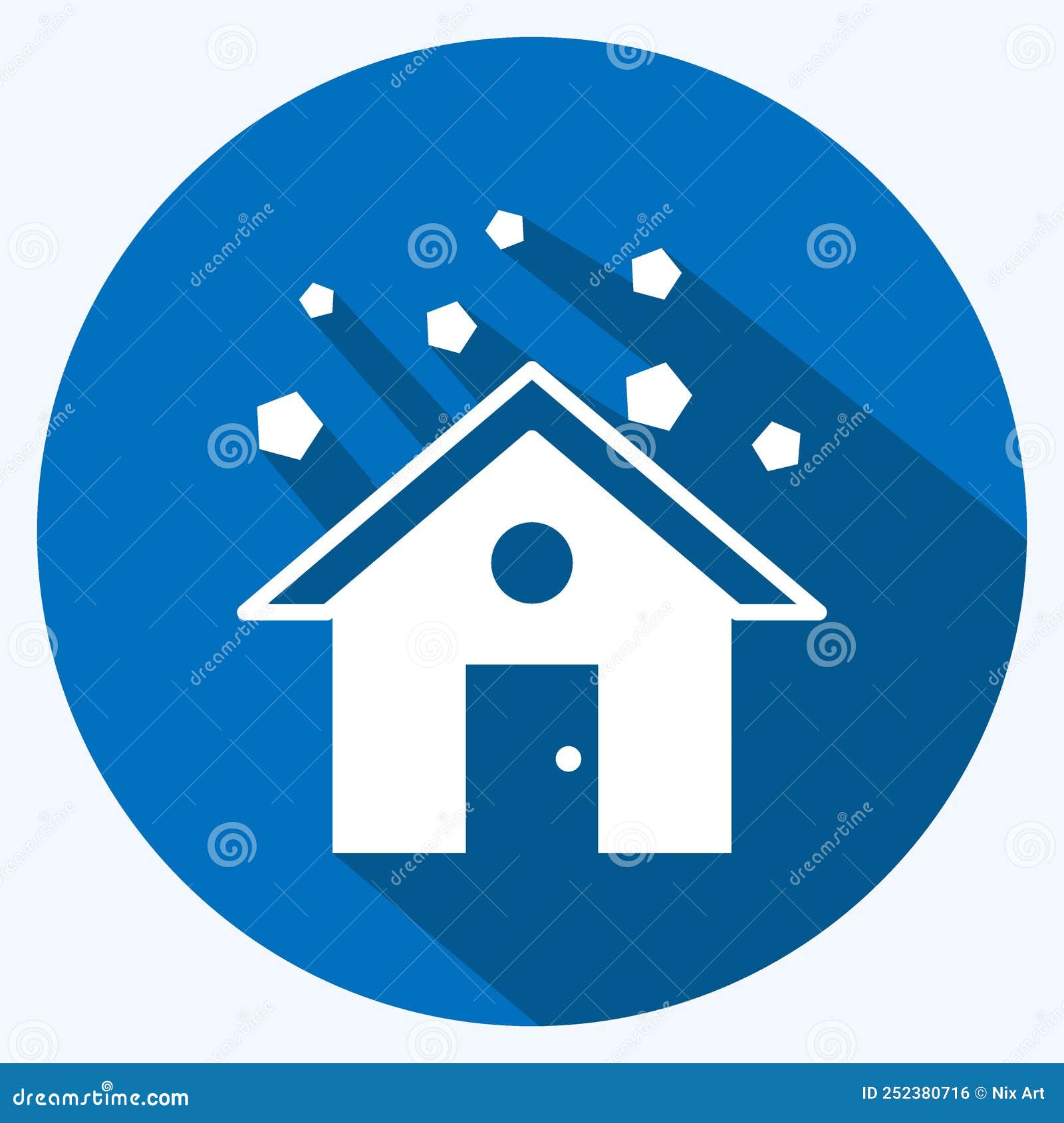 Icon Hailstorm. Suitable for Disasters Symbol. Long Shadow Style ...