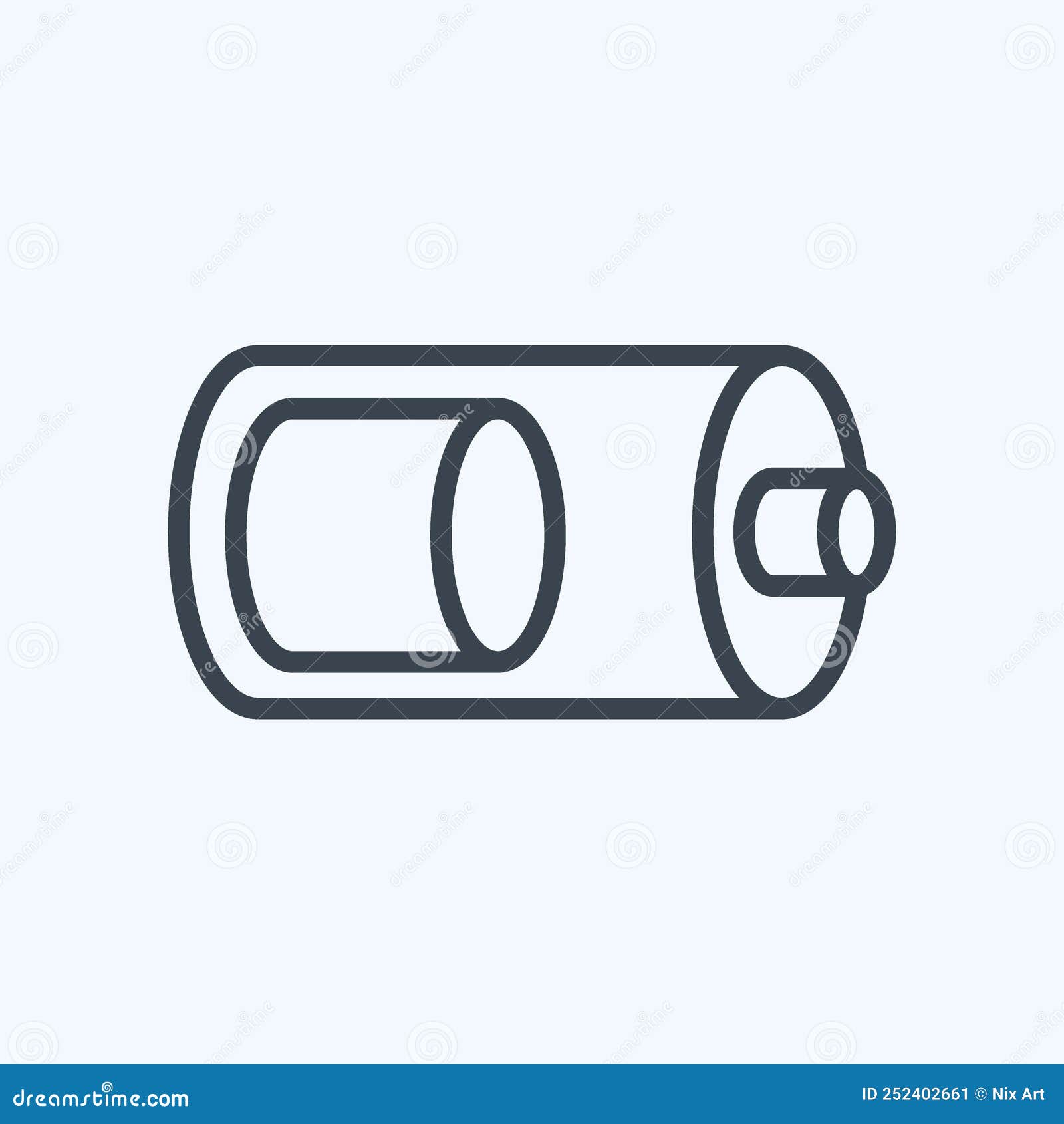 Icon Half Battery. Suitable for Web Interface Symbol. Line Style ...