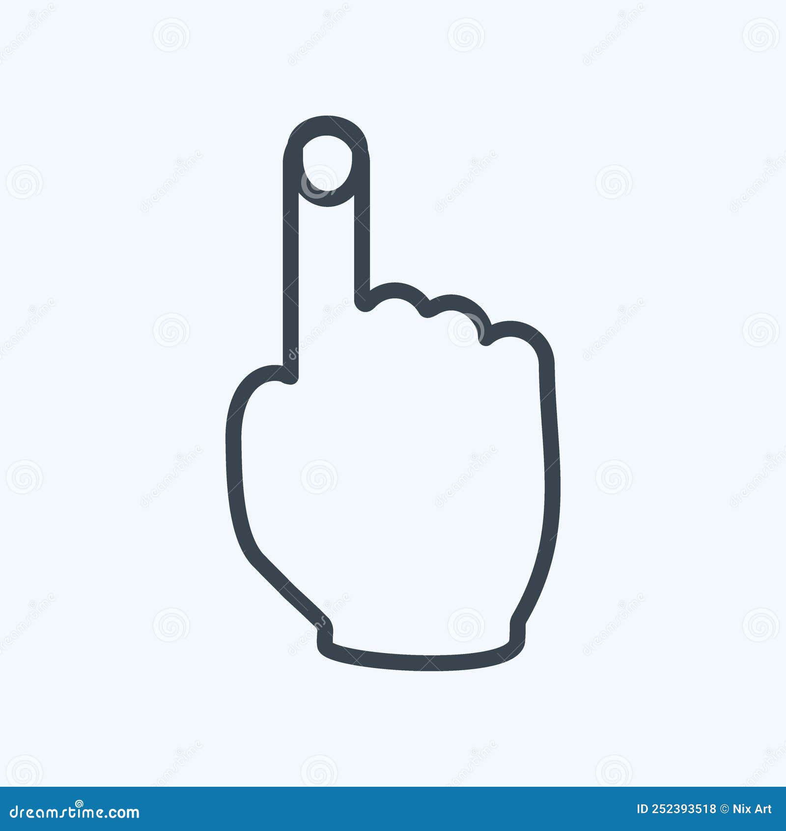 Icon Hand Cursor. Suitable for Hand Actions Symbol. Line Style. Simple ...