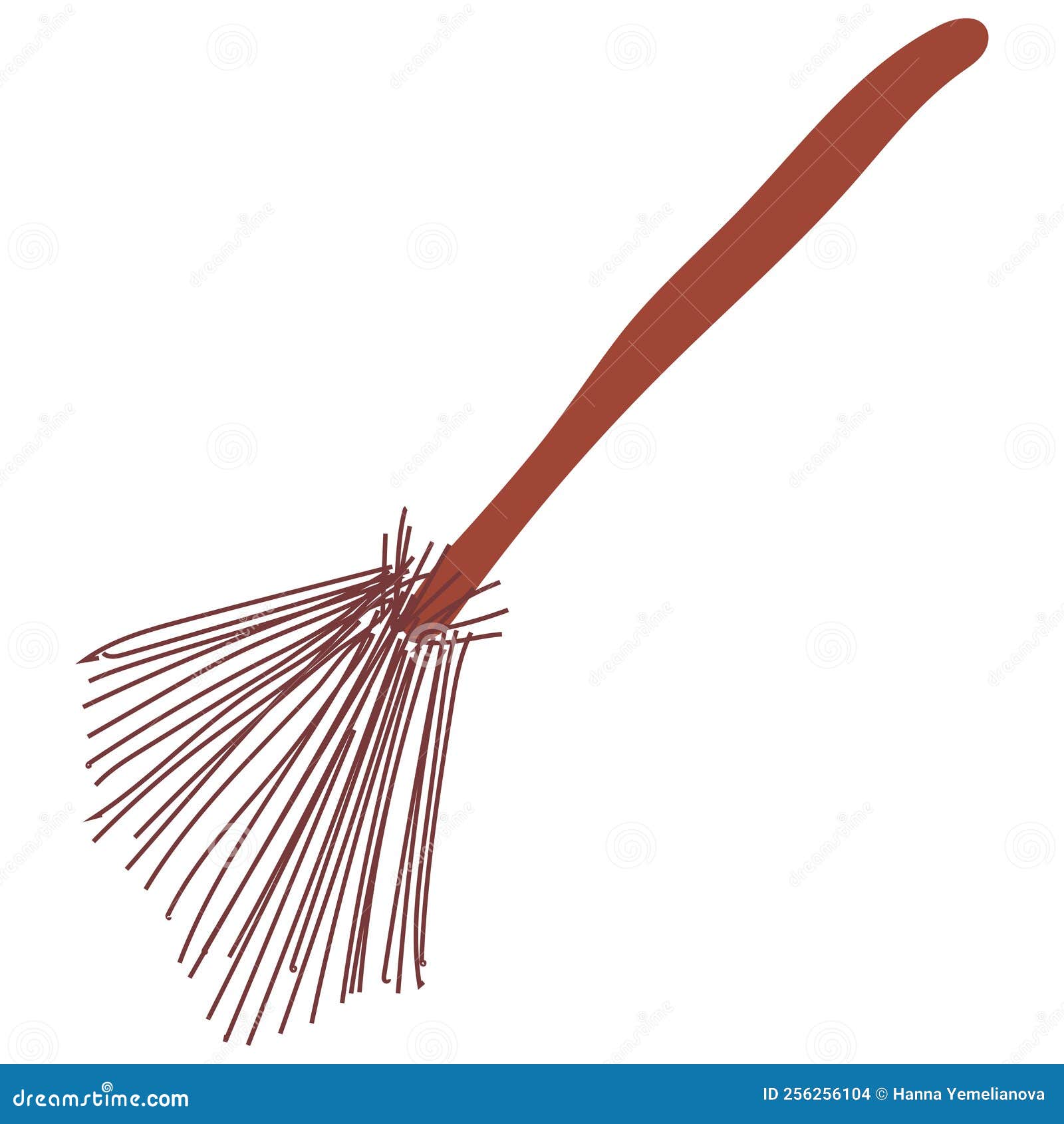 Icon of a Hand Drawn Doodle Broom.Single Design Graphic Element Stock ...