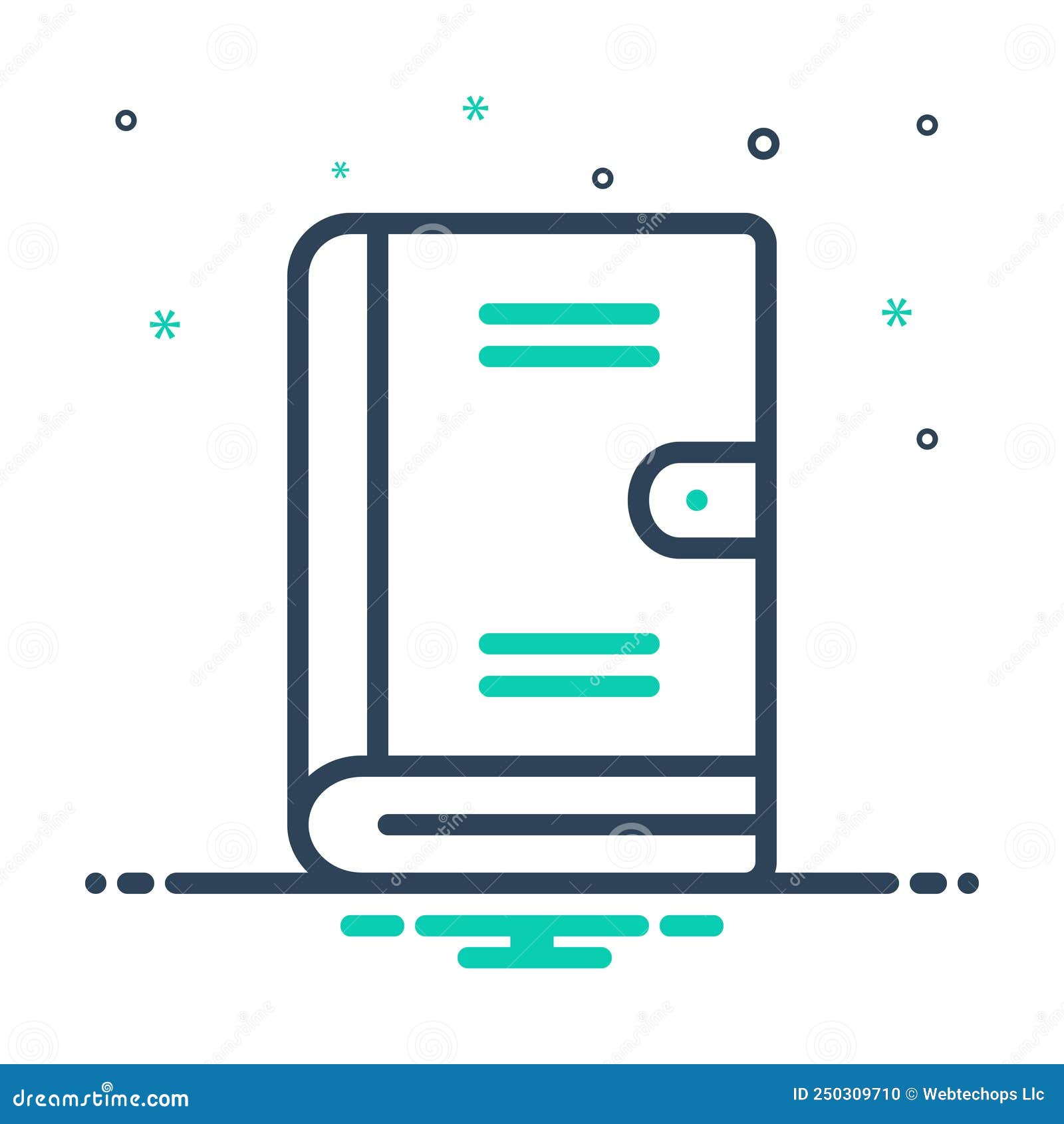 Mix Icon for Handbook, Album and Catalog Stock Illustration ...