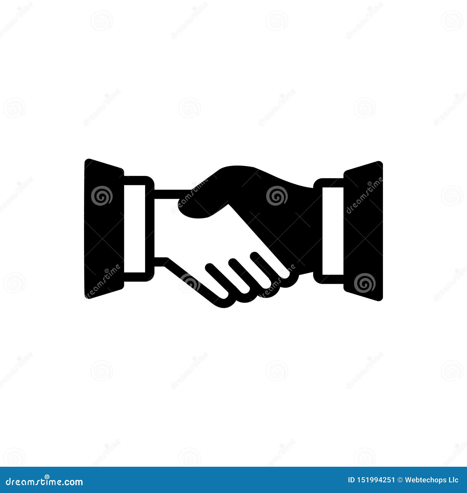 Black Solid Icon for Handshake, Partnership and Collaboration Stock ...