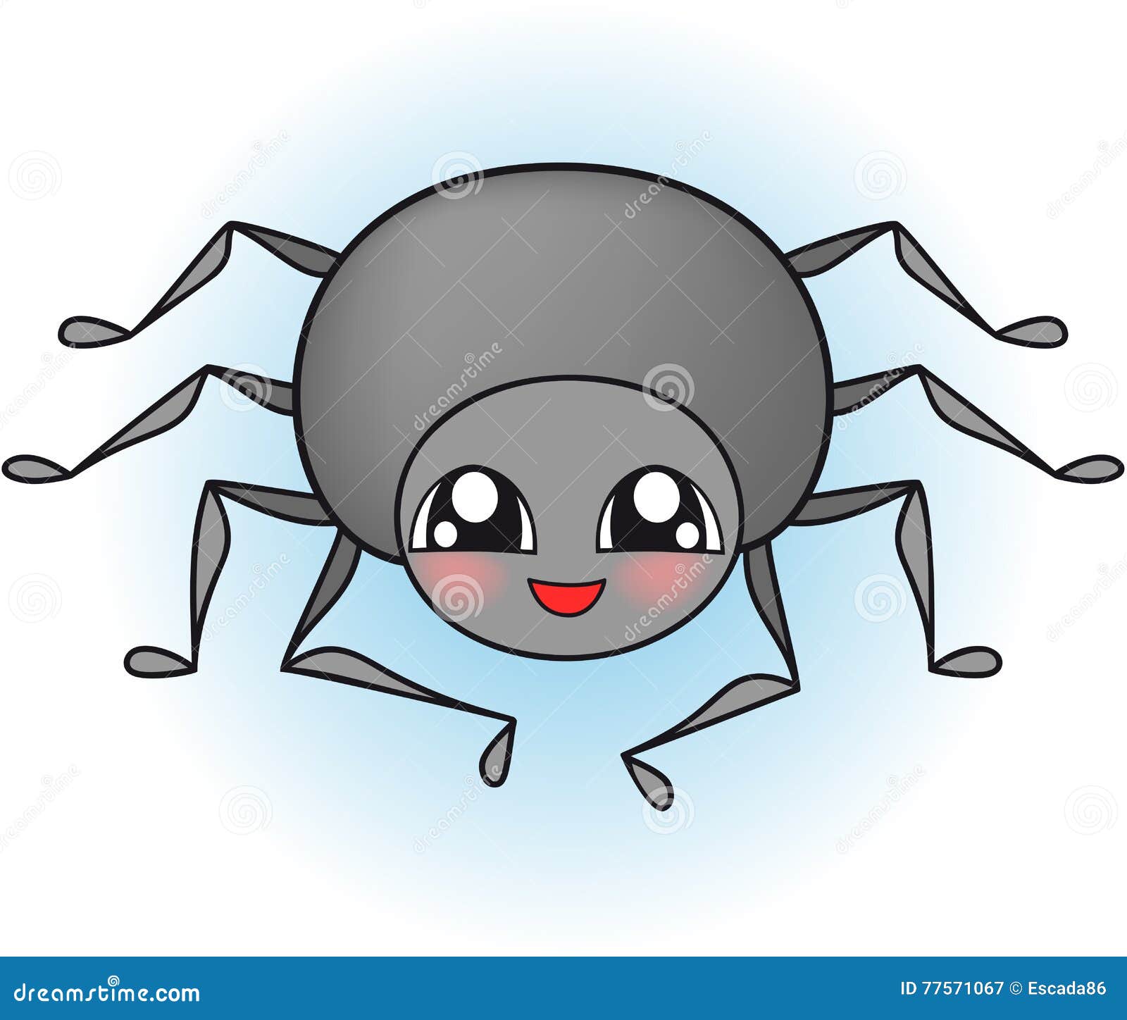 Icon Happy Fun Spider for Design Stock Vector - Illustration of colored ...
