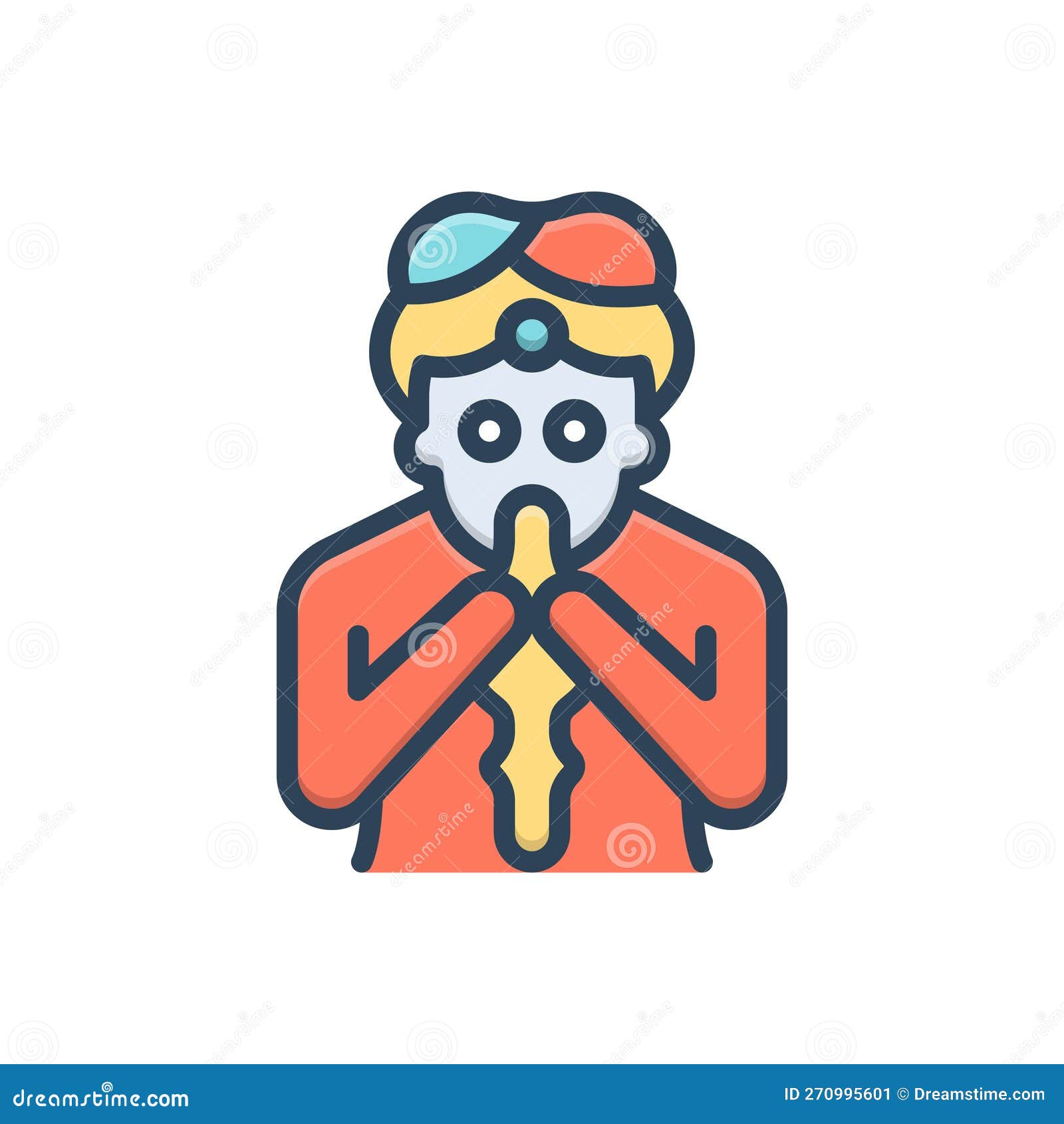 Color Illustration Icon for Harper, Veena Player and Charmer Stock ...