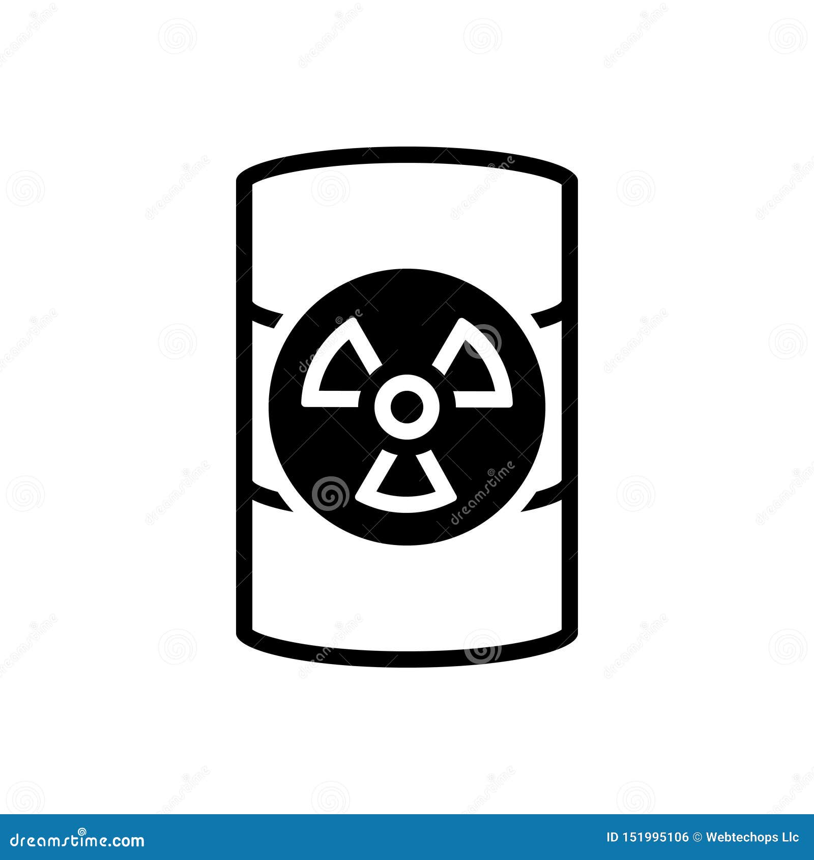 Black Solid Icon for Hazardous Waste, Dangerous and Perilous Stock ...