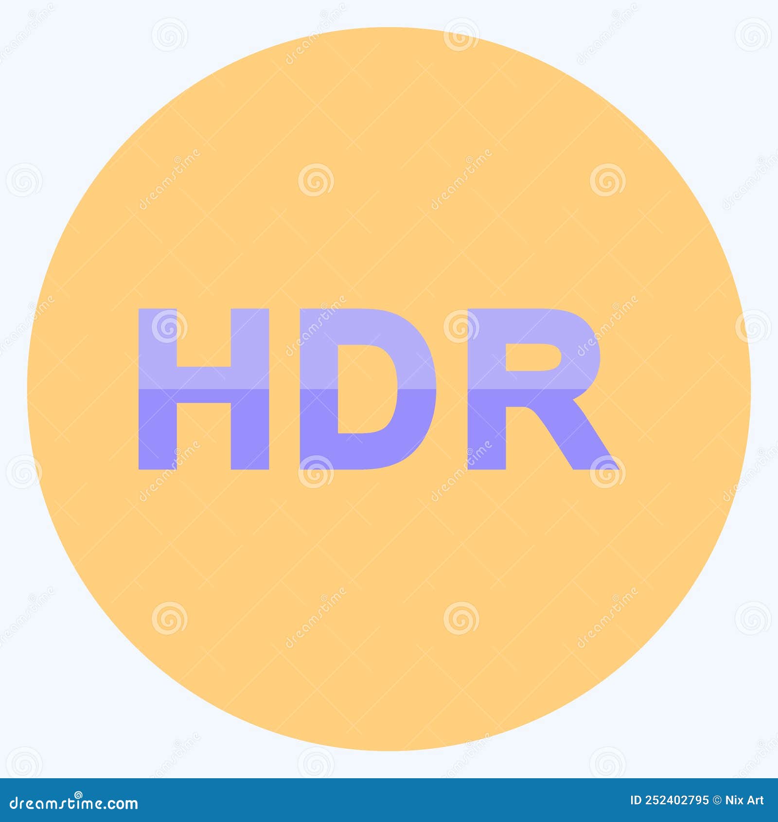 Icon HDR on. Suitable for Photo Editing Symbol. Flat Style. Simple ...
