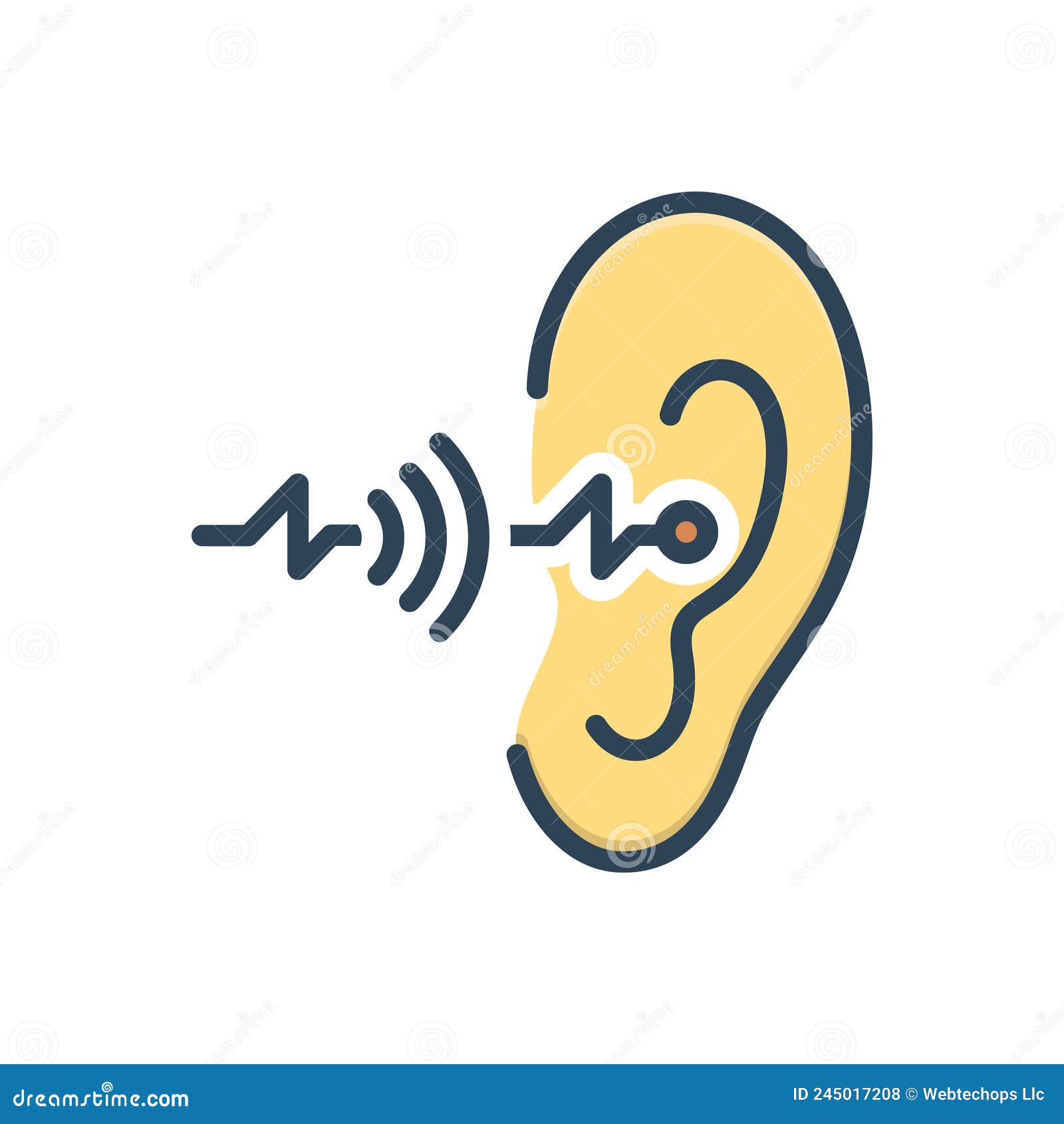 Auditory Sense In Montessori Preschool Isolated Cartoon Vector ...