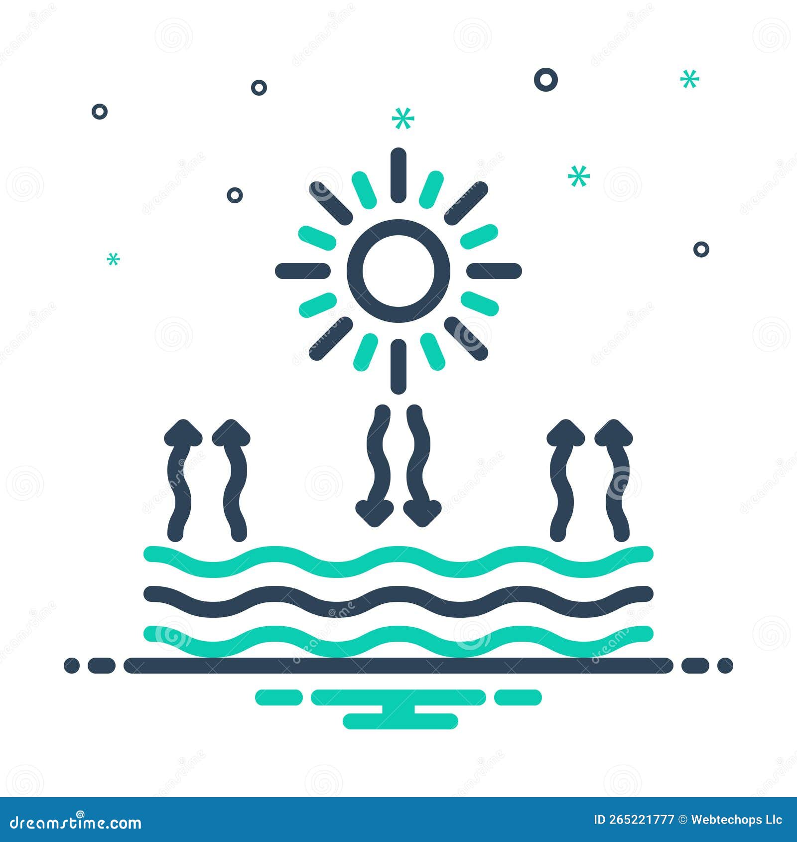 Mix Icon for Heat, Sun and Bright Stock Vector - Illustration of ...