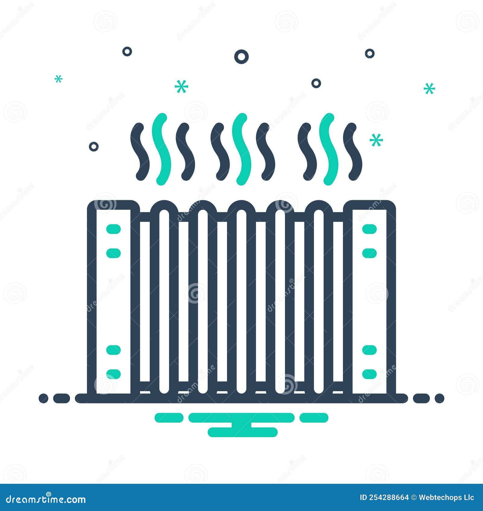 Mix Icon for Heating, Incendiary and Burner Stock Vector - Illustration ...