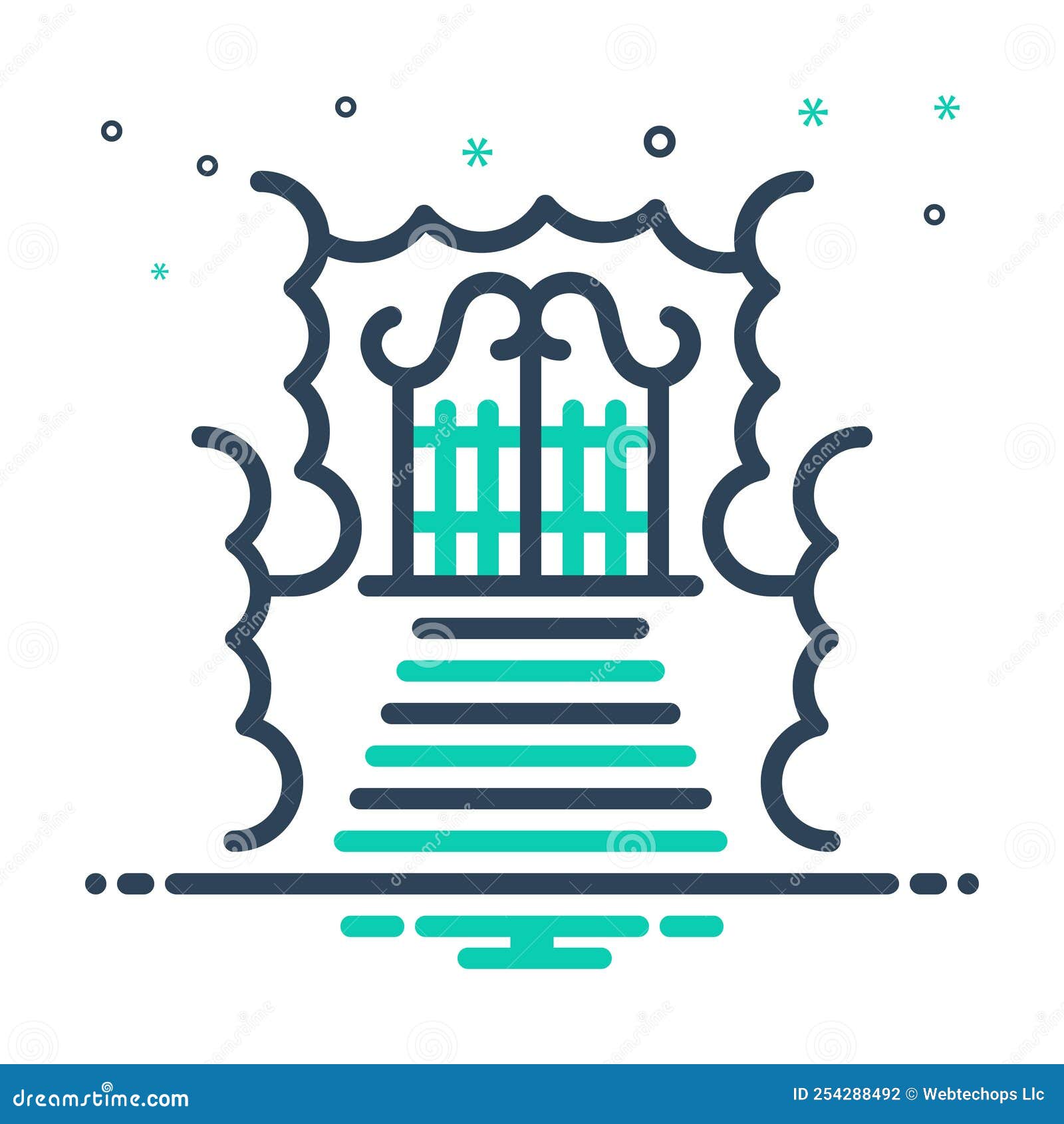 Mix Icon for Heaven, Paradise and Eden Stock Vector - Illustration of ...