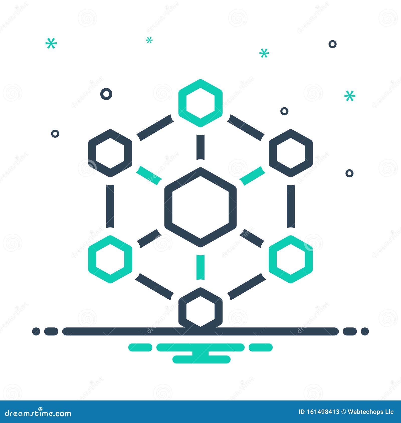 Mix Icon for Hexagonal Interconnections, Interconnectivity and ...