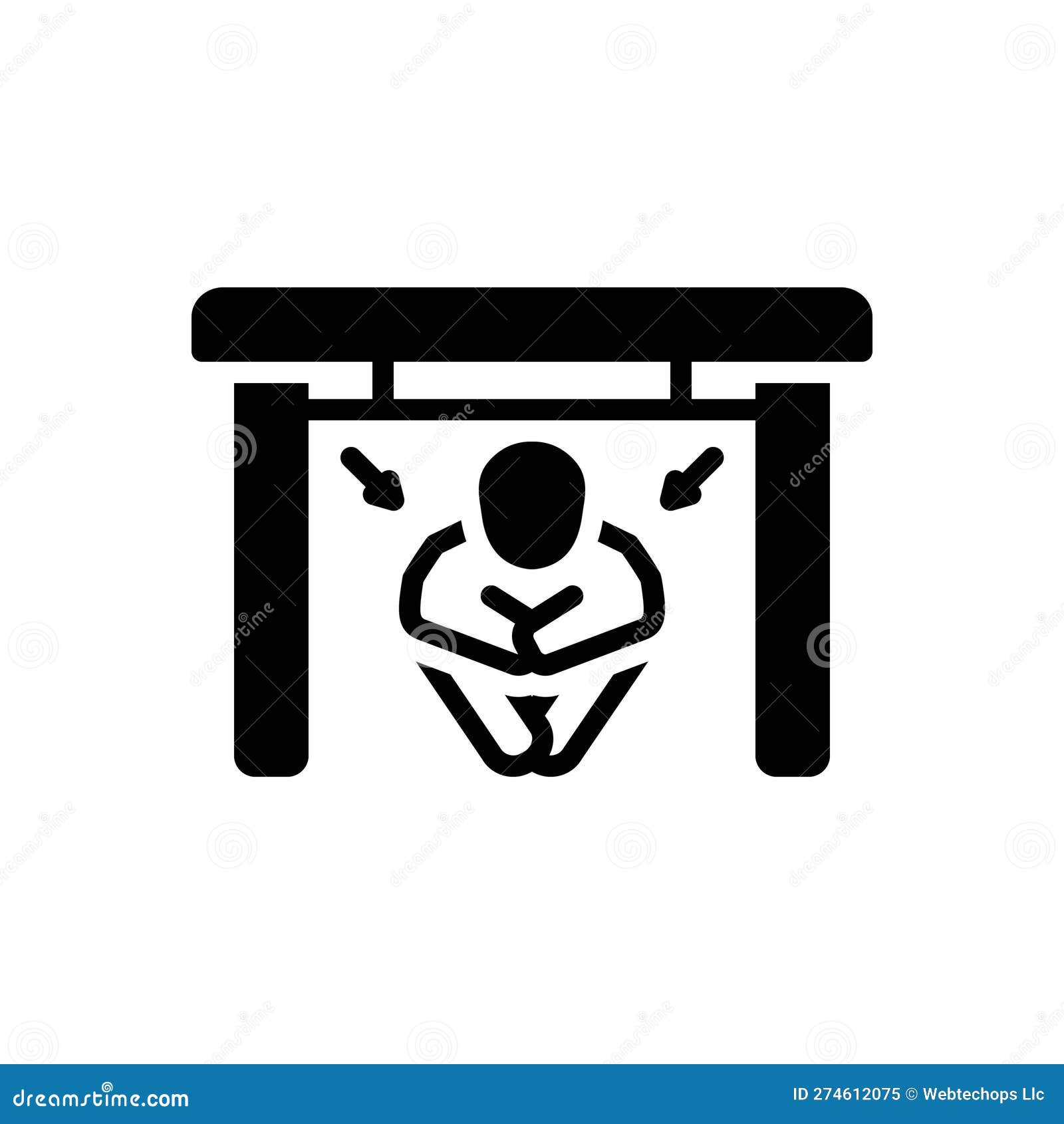 Black Solid Icon for Hide, Conceal and Away Stock Vector - Illustration ...