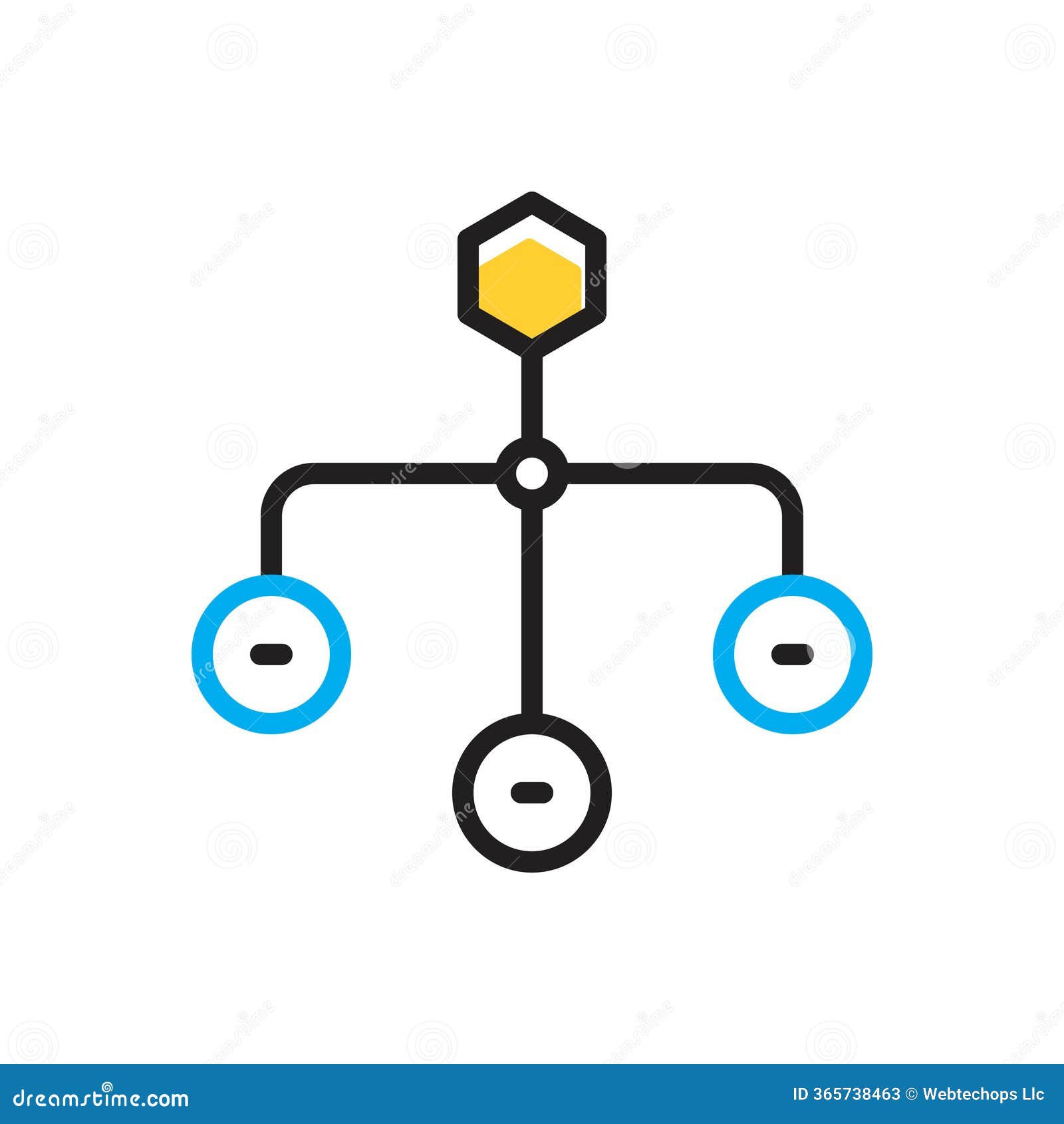 Hierarchical Structure Icon Vector Logo Outline | CartoonDealer.com ...