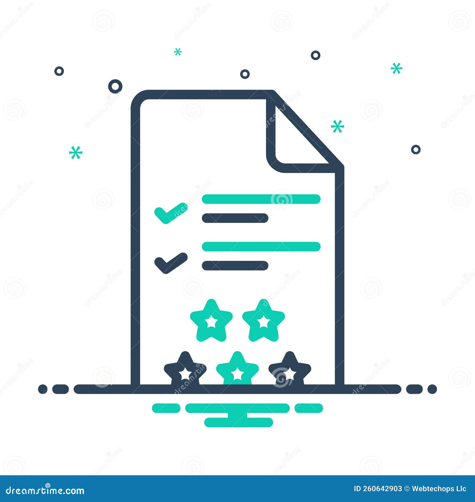 Mix Icon for Highest, Review and Success Stock Vector - Illustration of ...