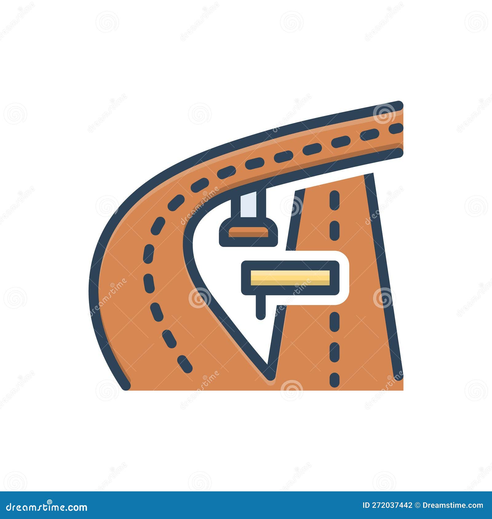 Color Illustration Icon for Highway, State Highway and Roadway Stock ...
