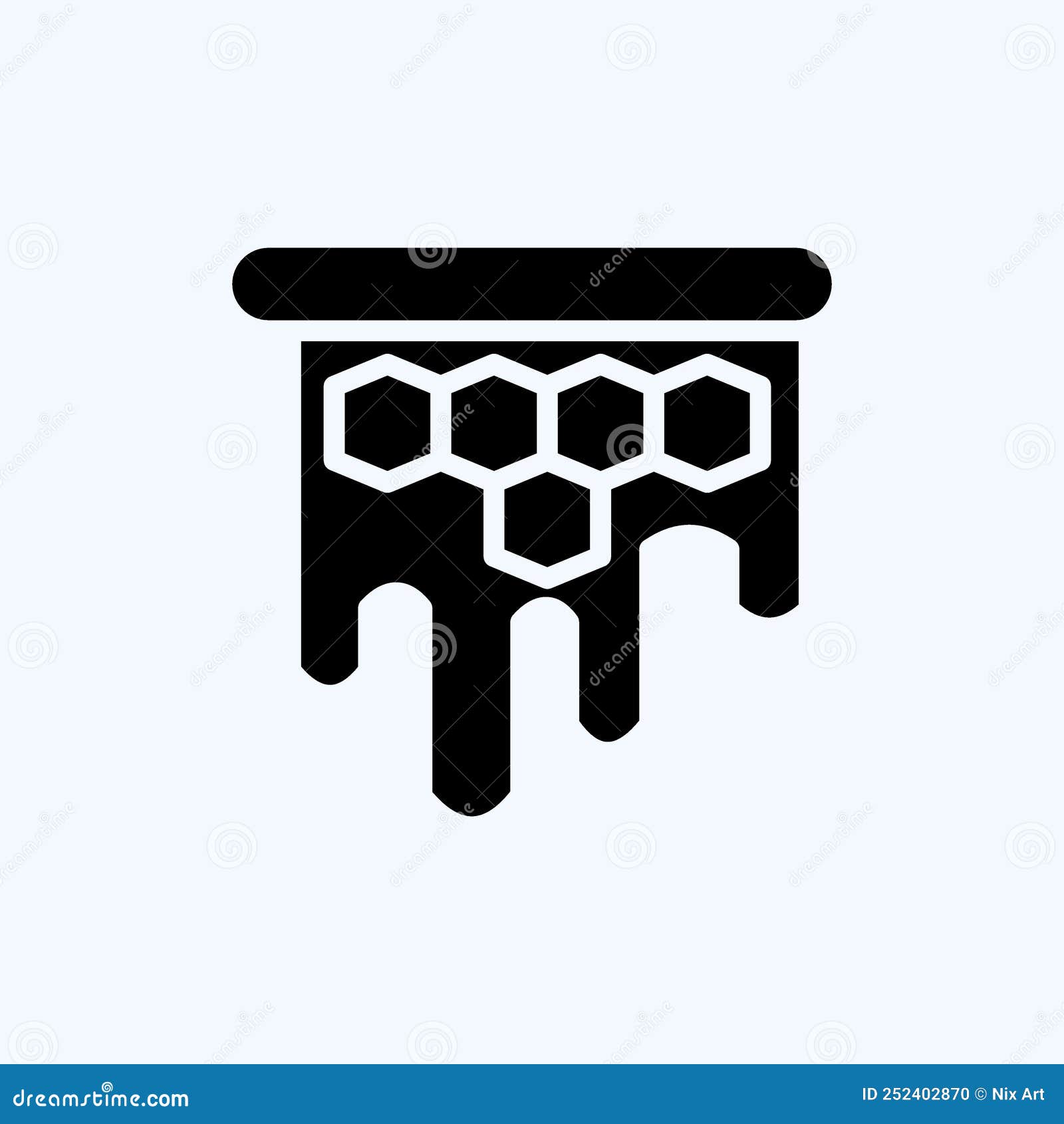 Icon Hive Frame. Suitable for Bee Farm. Glyph Style. Simple Design ...