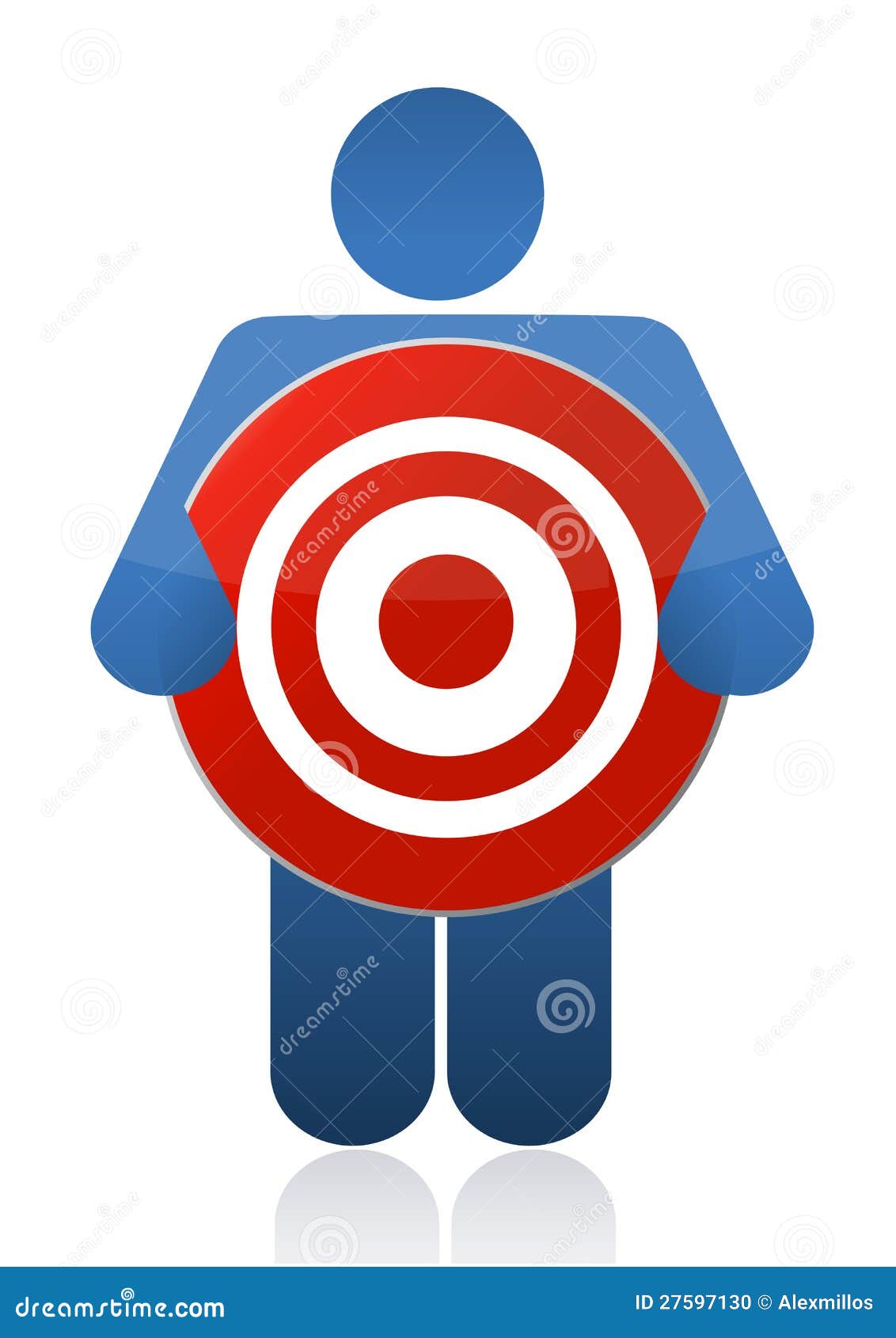 Icon holding a target sign stock illustration. Illustration of carry ...