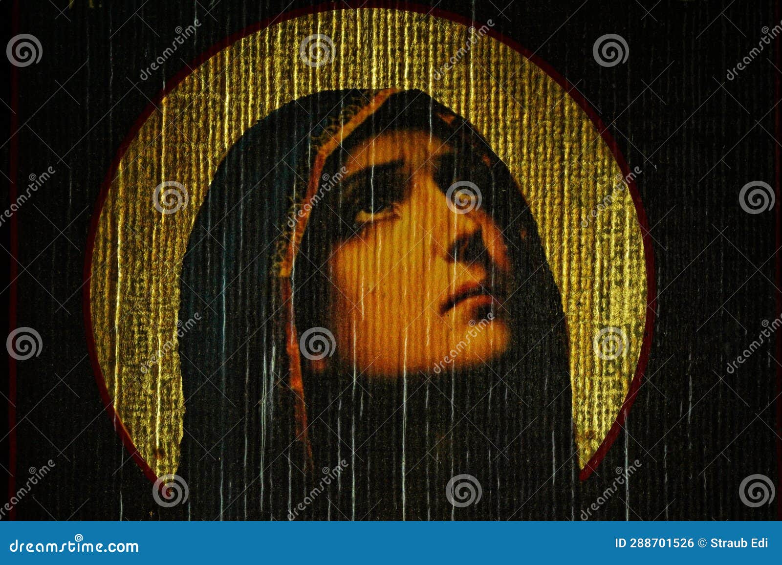 The Icon of the Holy Virgin Mary Stock Photo - Image of painted, wooden ...