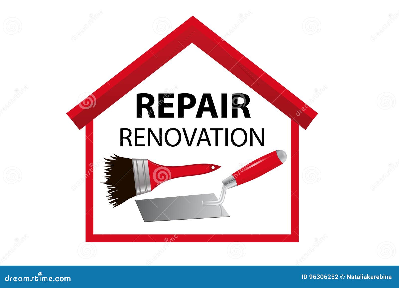 Icon for Home Renovation and Construction. the Logo Stock Vector ...