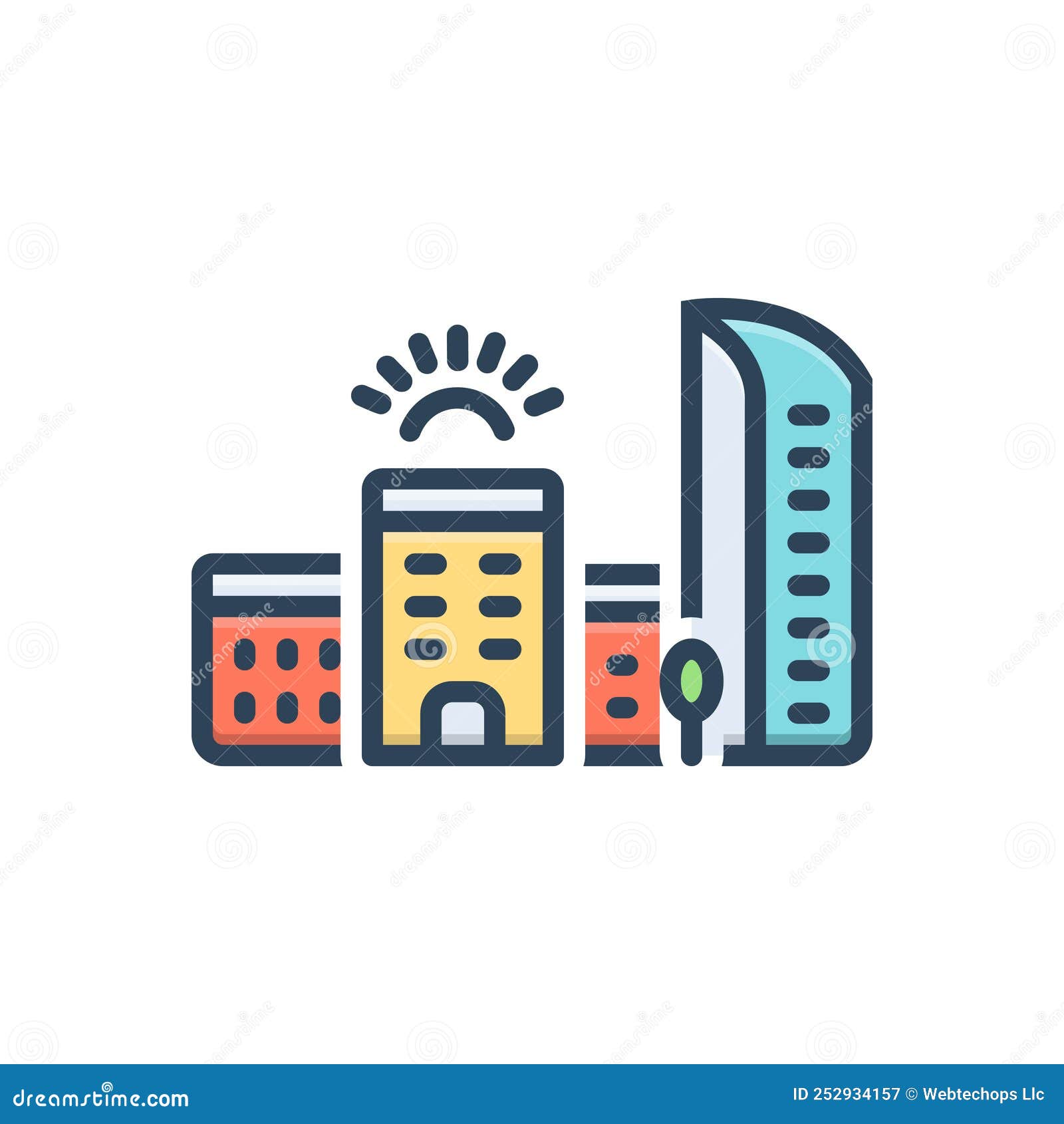 Color Illustration Icon for Hometown, Country and Land Stock ...