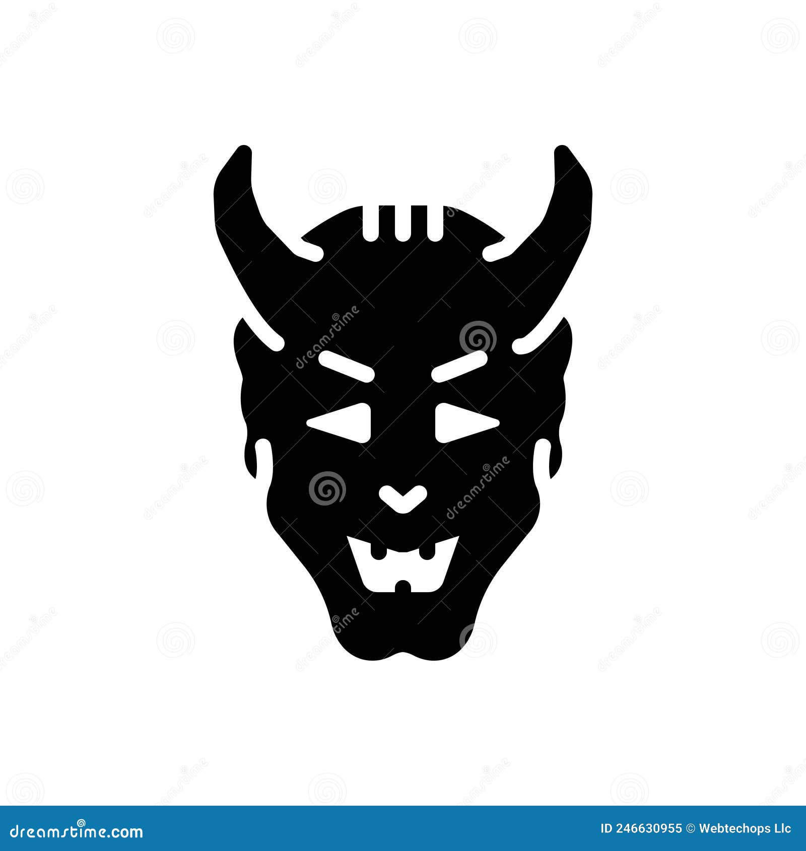Black Solid Icon for Horrible, Alarming and Dangerous Stock Vector ...