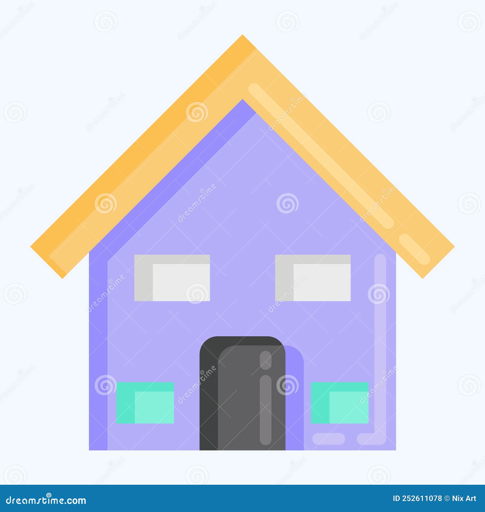 Icon House. Suitable for Education Symbol. Flat Style. Simple Design ...