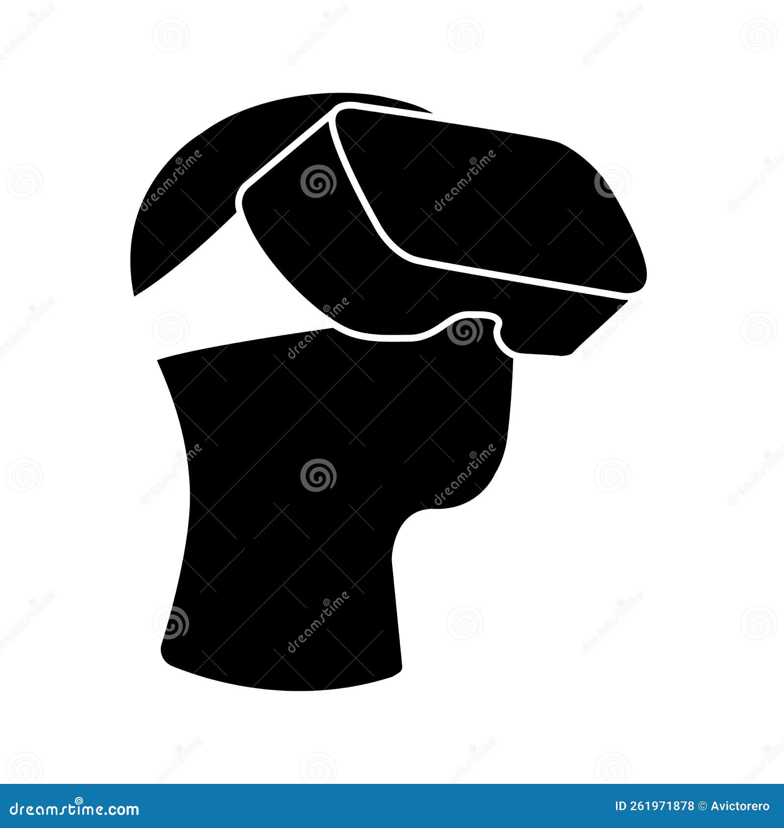 Icon of Human Head with Virtual Reality Headset Stock Vector ...