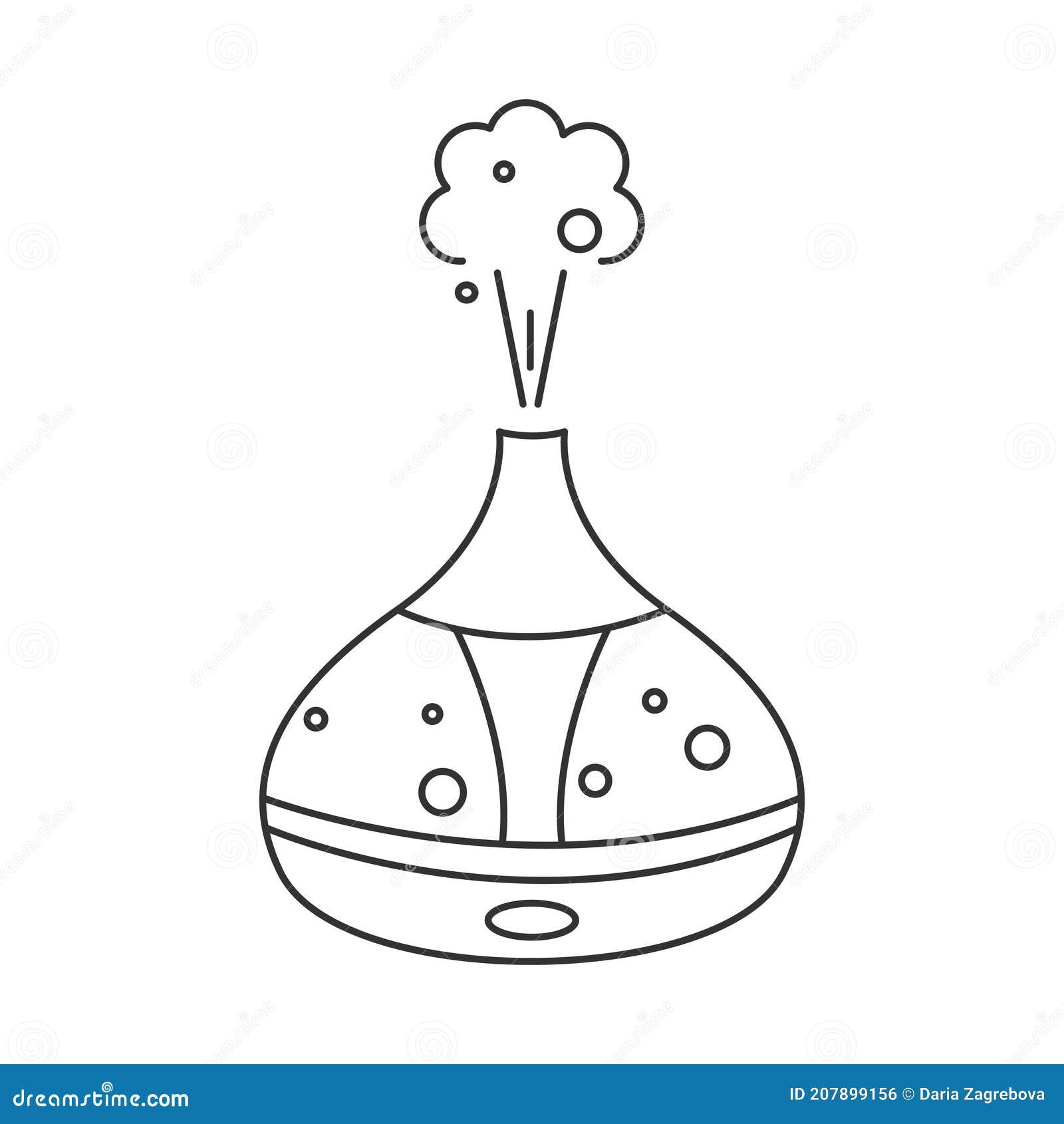 Icon of a Humidifier in a Linear Style, Household or Office Equipment ...