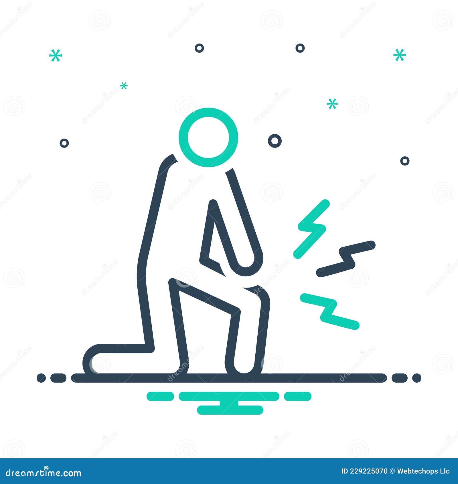 Mix Icon for Hurt, Wound and Injure Stock Vector - Illustration of ...