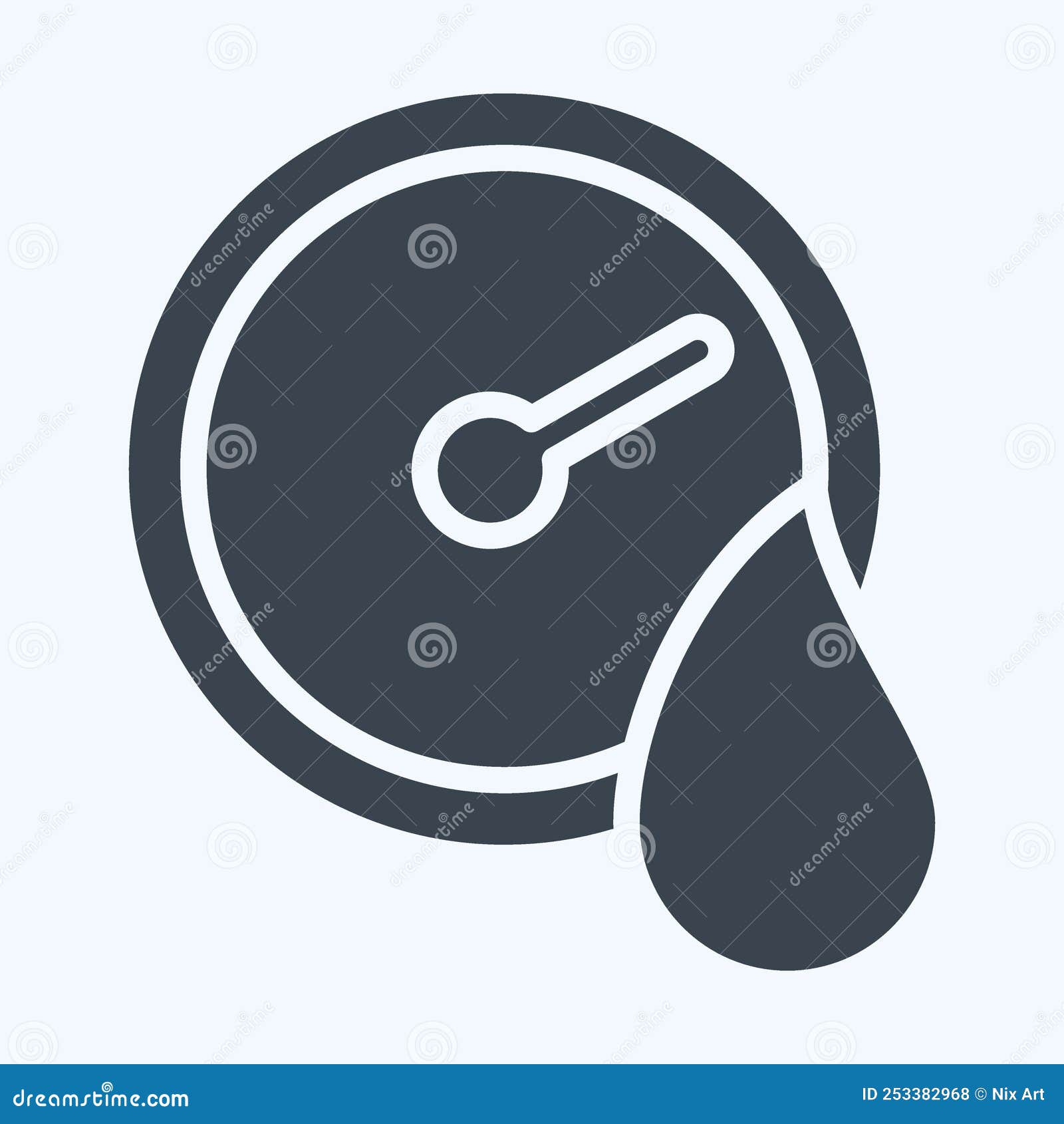 Icon Hygrometer. Suitable For Education Symbol. Blue Eyes Style. Simple ...