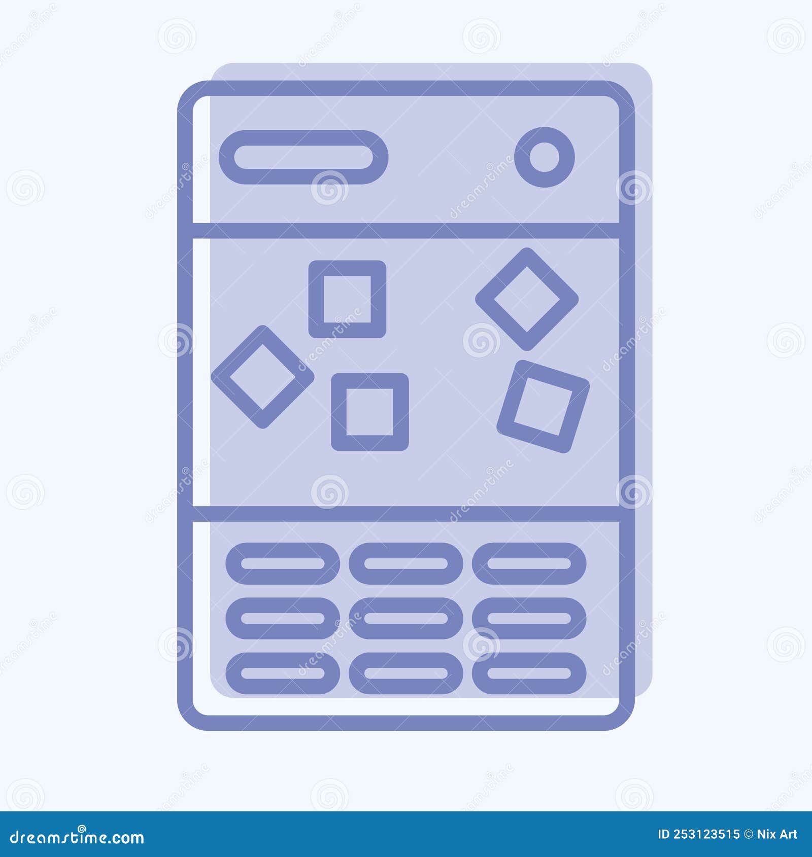 Icon Ice Maker. Suitable for Kitchen Appliances Symbol. Two Tone Style ...