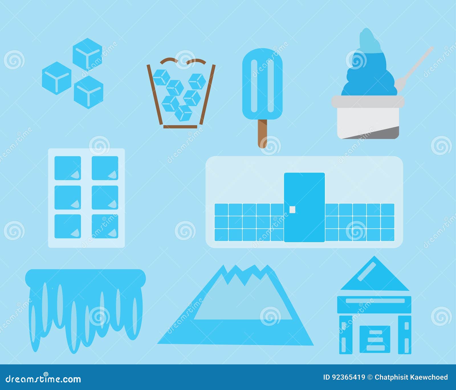 Icon ice vector stock vector. Illustration of mountain - 92365419
