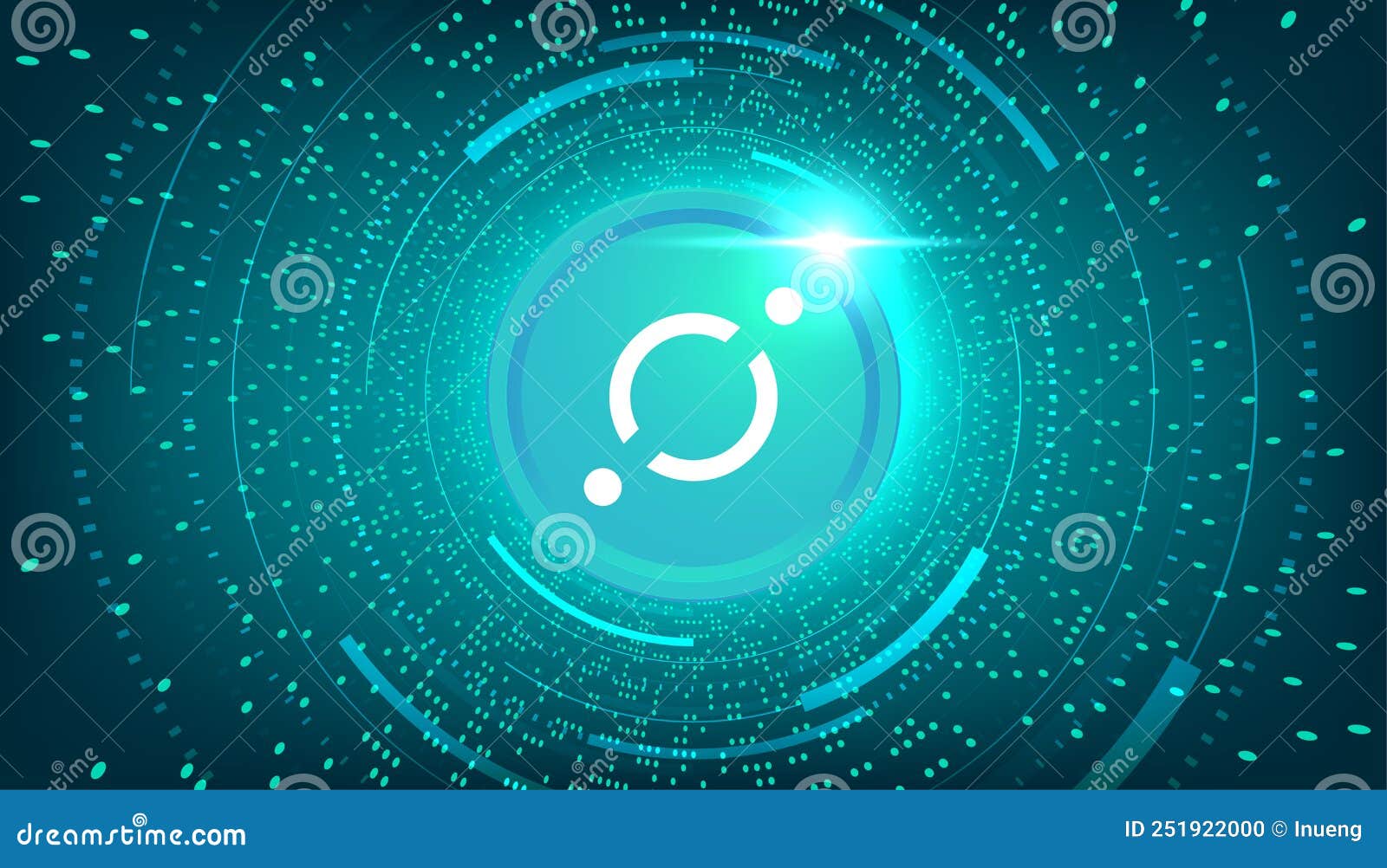 ICON ICX Coin Banner. ICX Coin Cryptocurrency Concept Banner Background ...