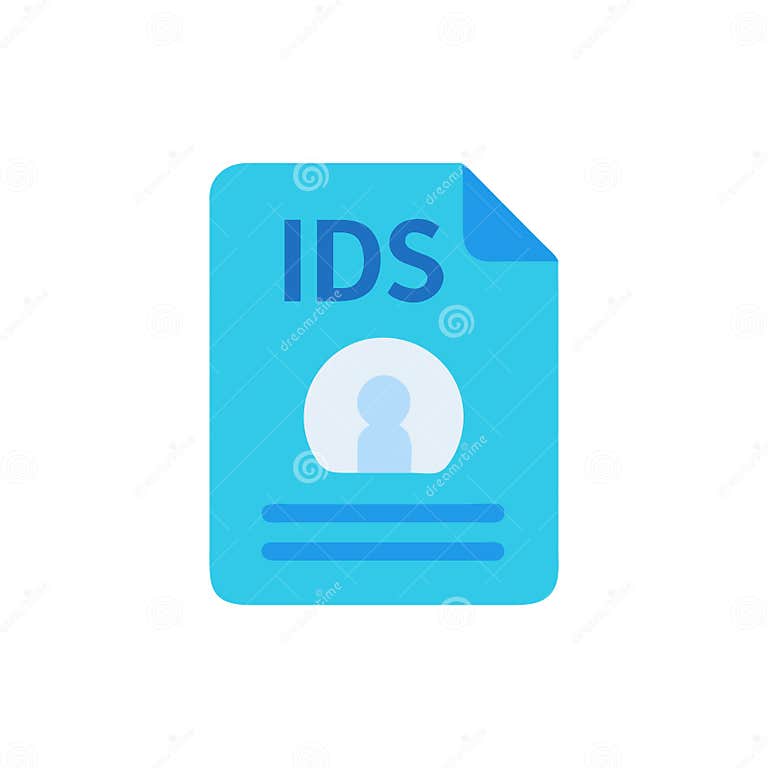 Icon of IDS for Cybersecurity Stock Illustration - Illustration of ...