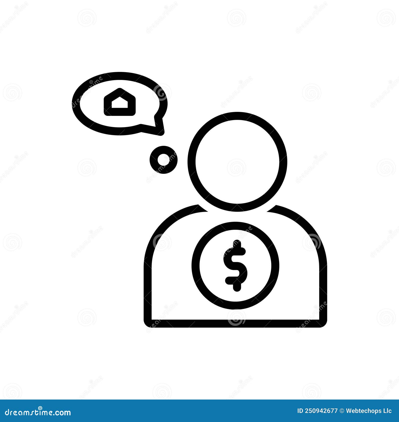 Black Line Icon for If, If only and Supposing Stock Vector ...