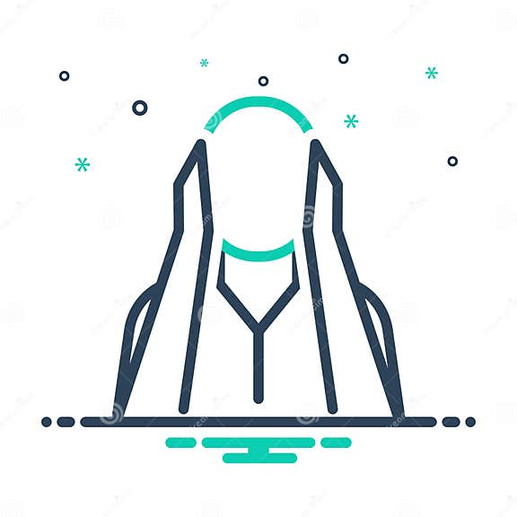 Mix Icon for Ignore, Avoid and Neglect Stock Illustration ...