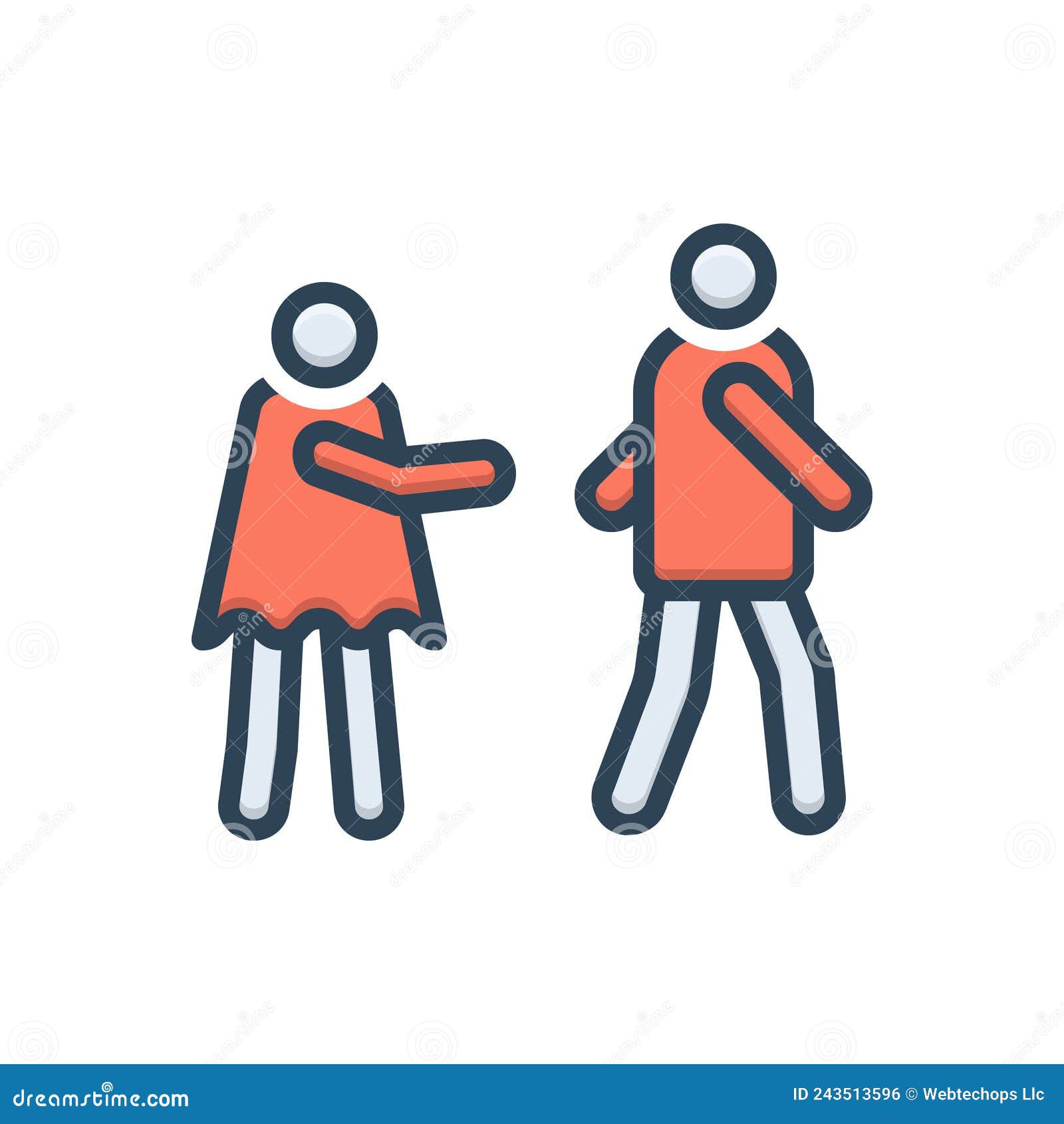 Color Illustration Icon for Ignore, Irresponsibility and Forget Stock ...