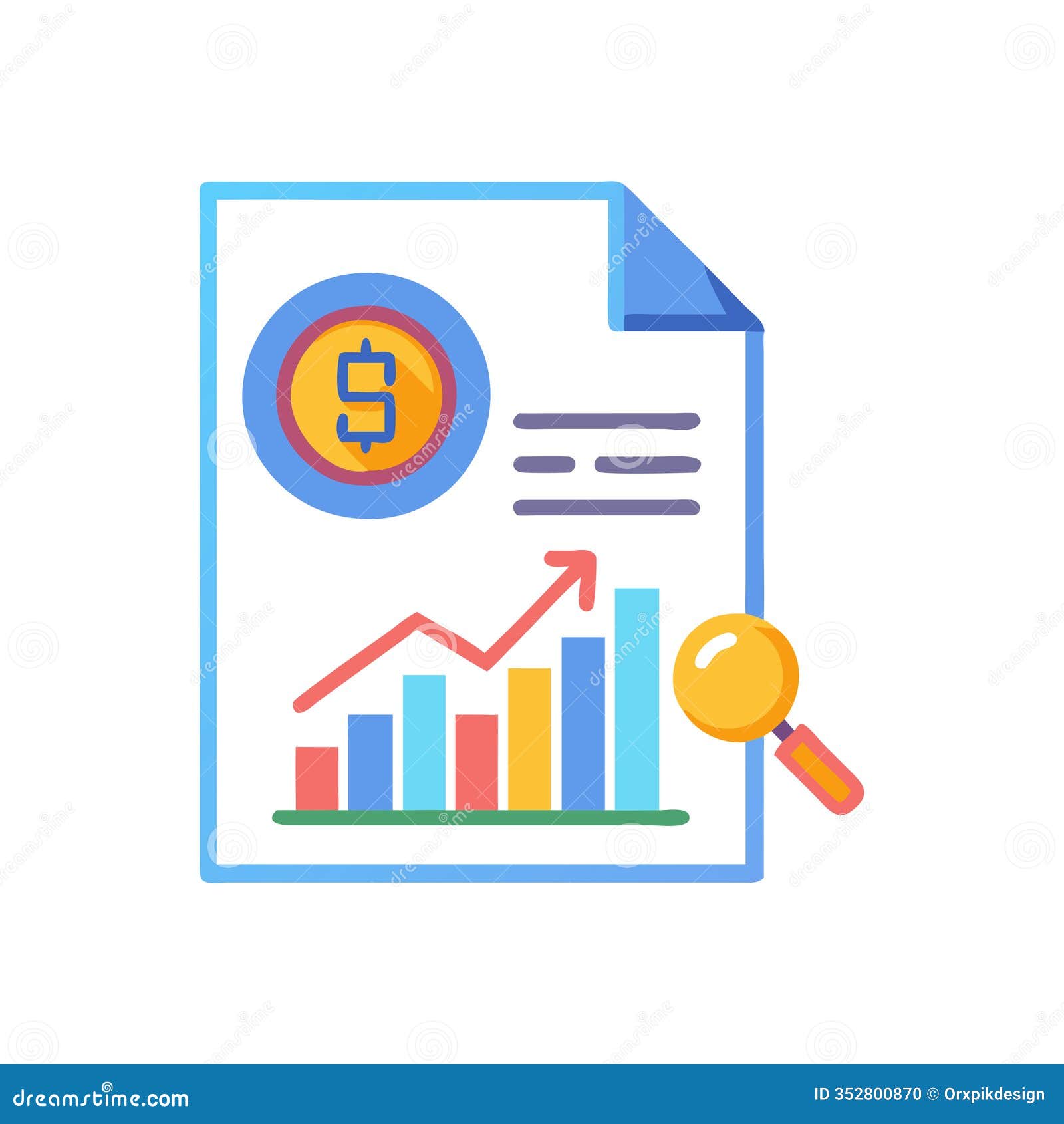 Icon for Overview of Market Intelligence Reports Stock Vector ...