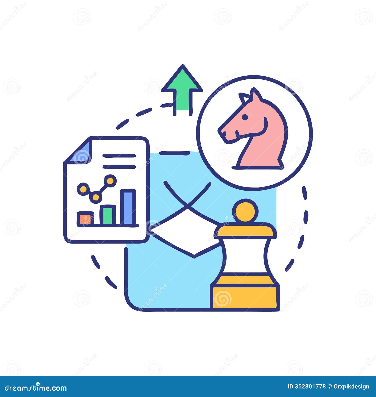 Icon for Overview of Product Strategy Development Stock Vector ...