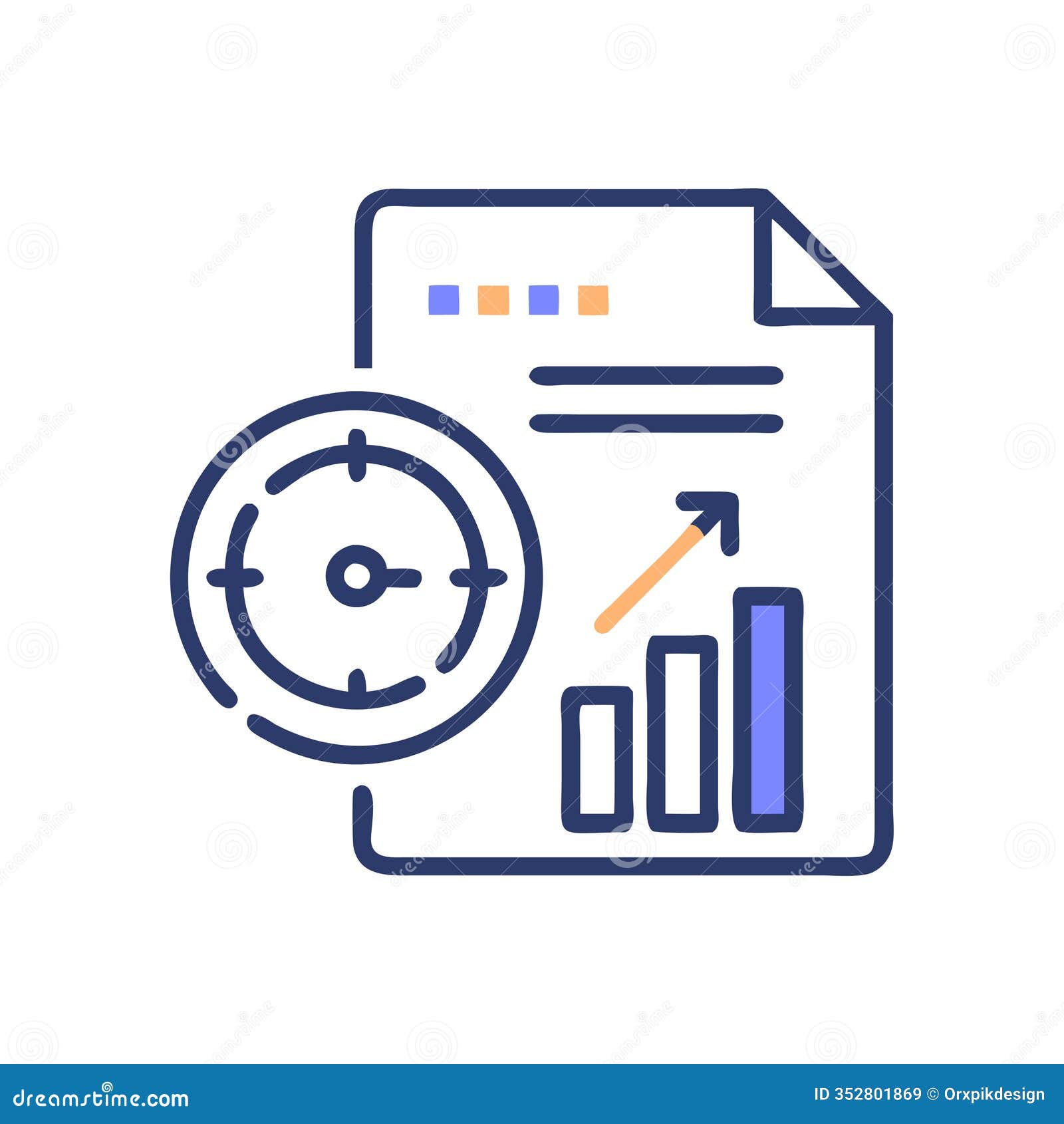Icon for Overview of Project Performance Metrics Stock Vector ...