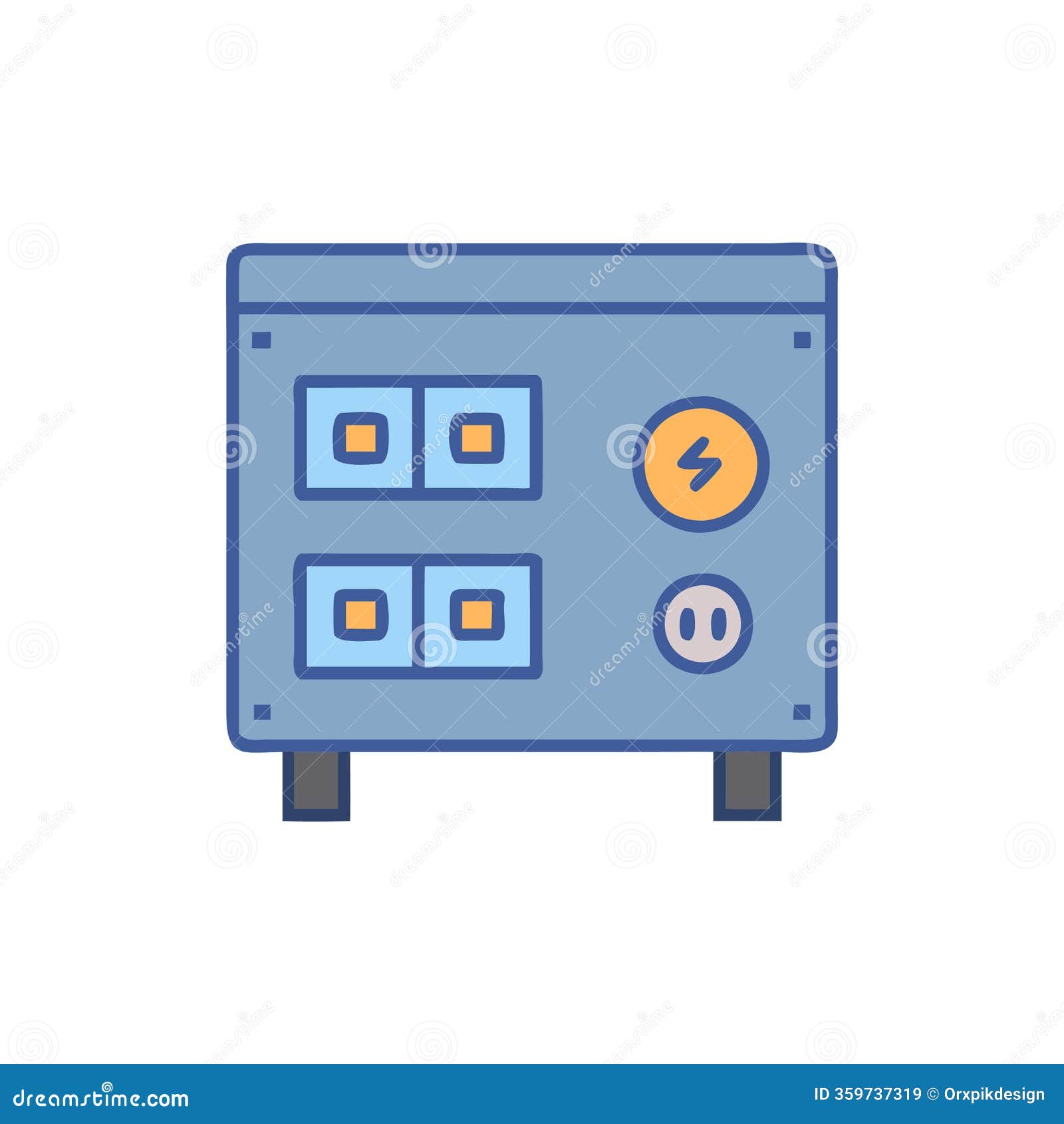 Compact Power Distribution Unit Icon for Systems Stock Illustration ...