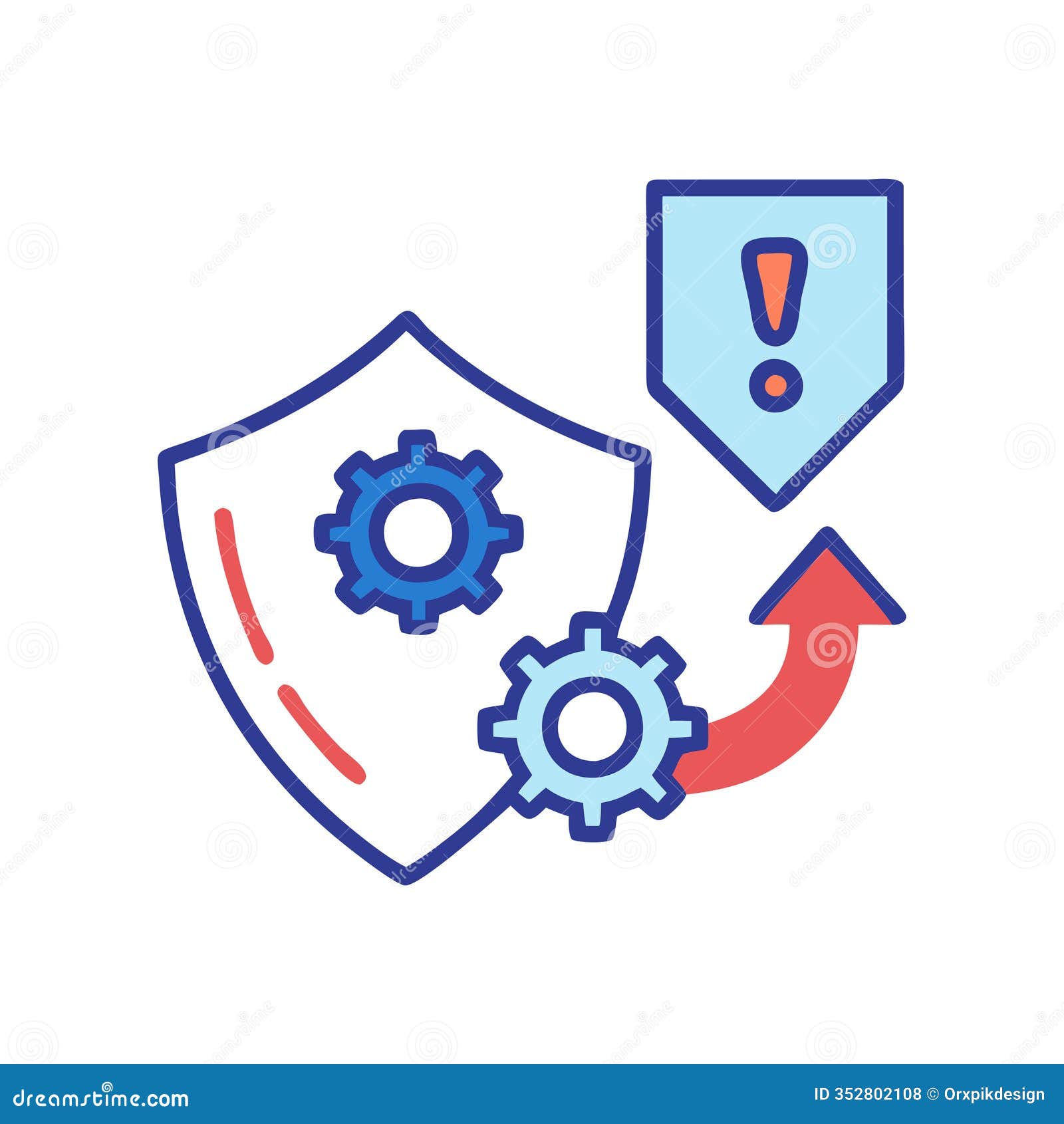 Risk Mitigation Process System Procedure Workflow Diagram Royalty-Free ...